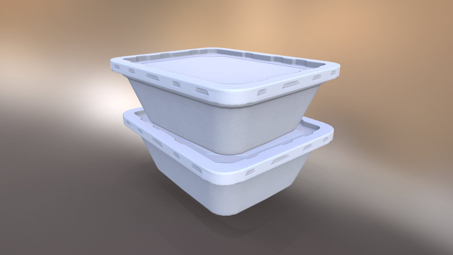 Plastic Container - 3D Model by Grishmanovskij Anton