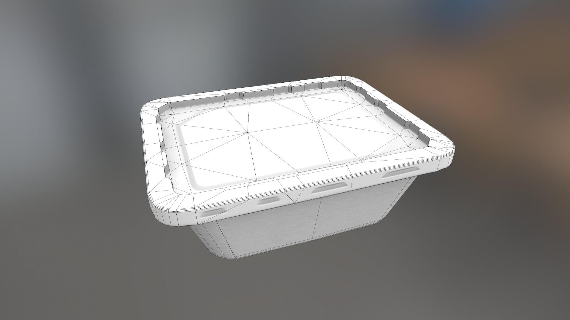 Plastic Container - 3D Model by Grishmanovskij Anton