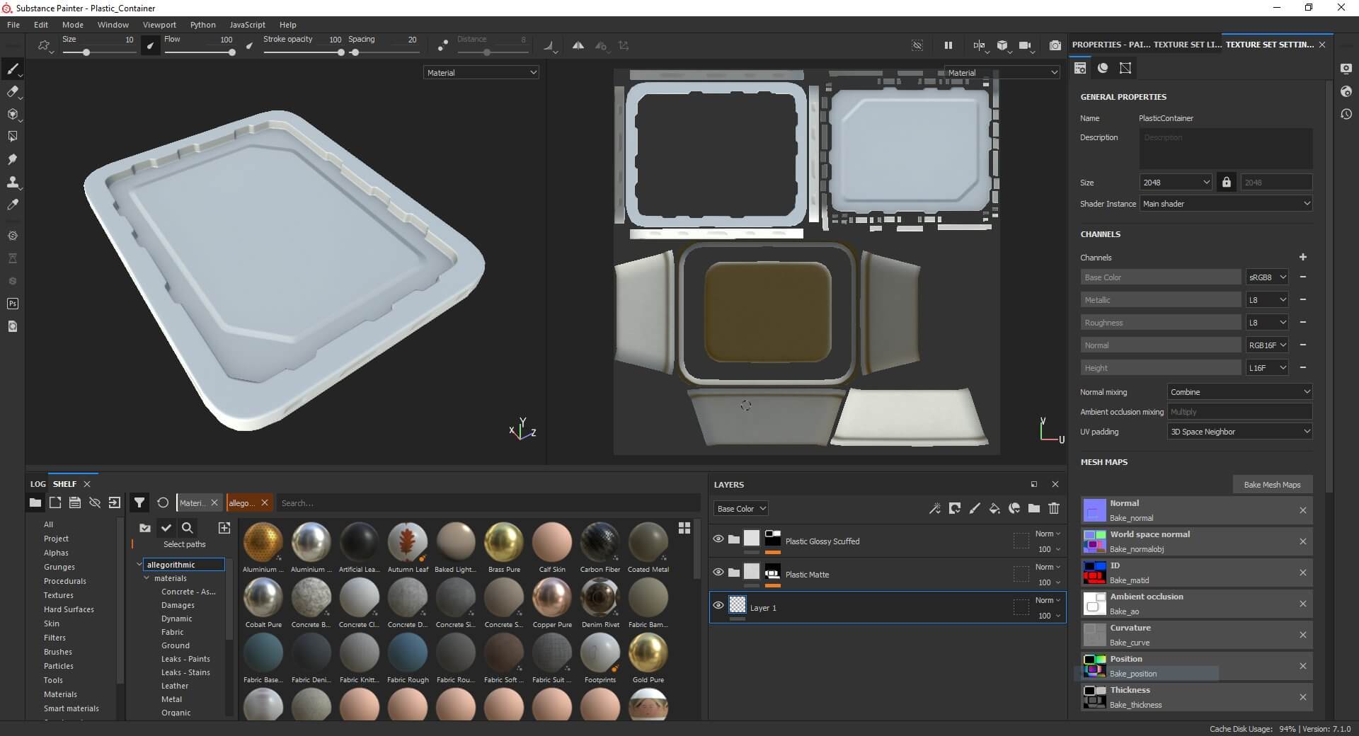 Plastic Container - 3D Model by Grishmanovskij Anton