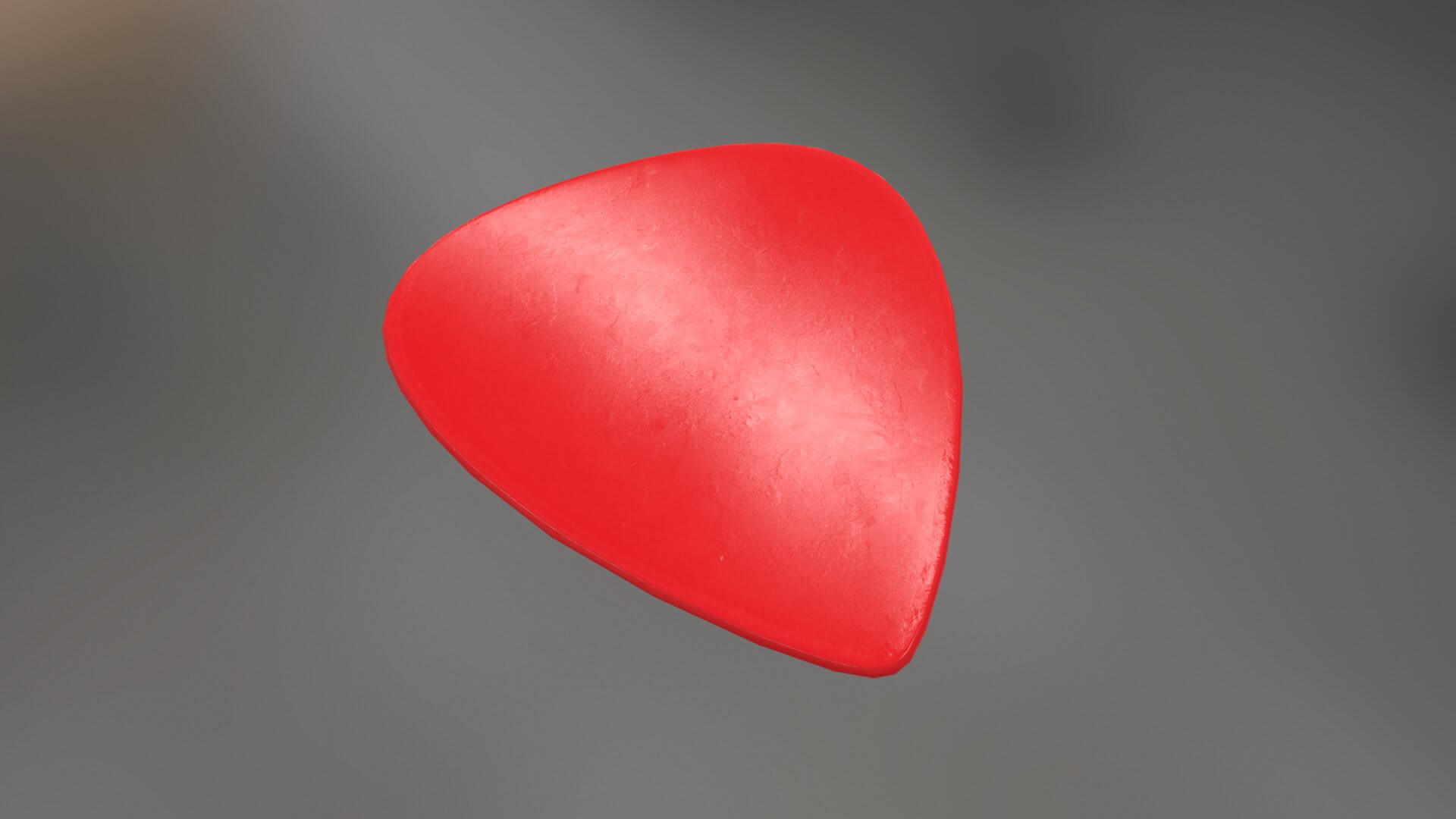 Plectrum Red - 3D Model by Grishmanovskij Anton