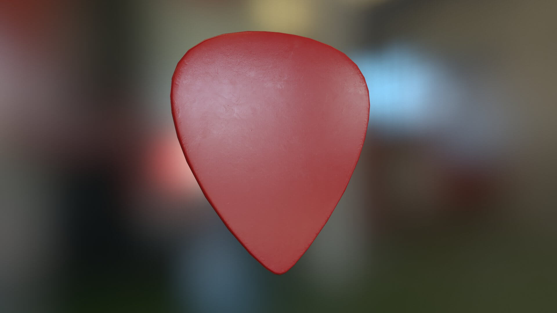 Plectrum Red - 3D Model by Grishmanovskij Anton