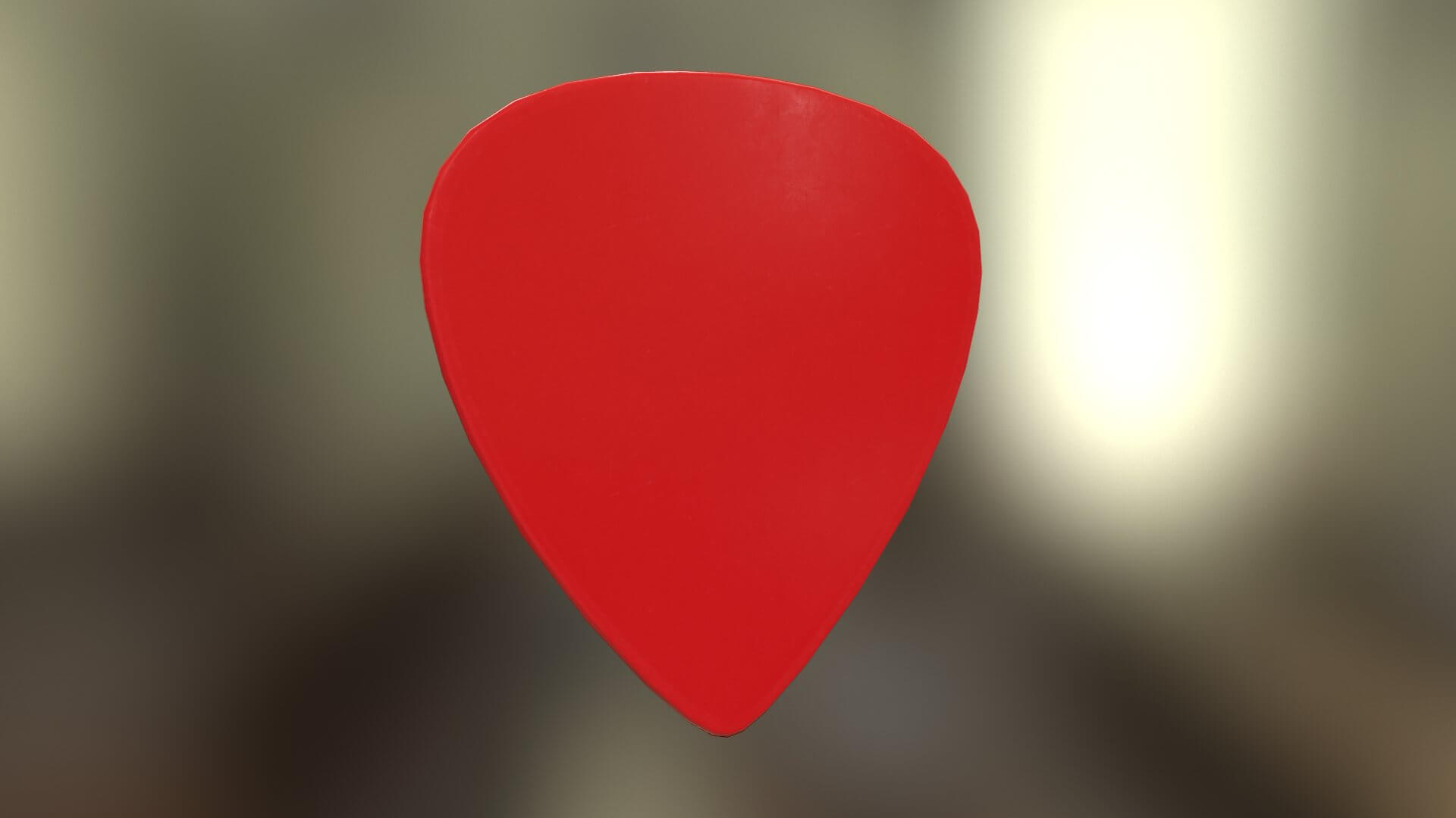 Plectrum Red - 3D Model by Grishmanovskij Anton
