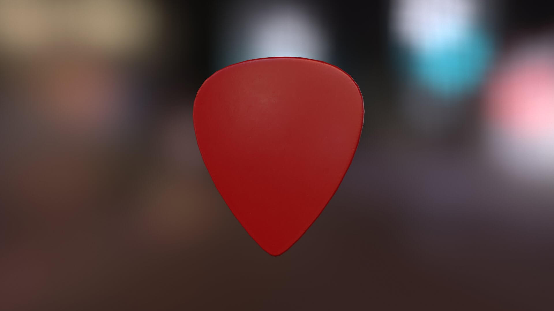 Plectrum Red - 3D Model by Grishmanovskij Anton