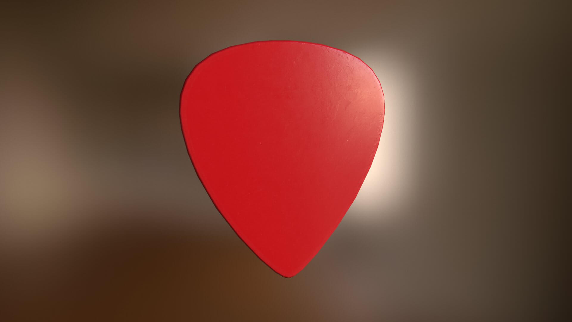 Plectrum Red - 3D Model by Grishmanovskij Anton