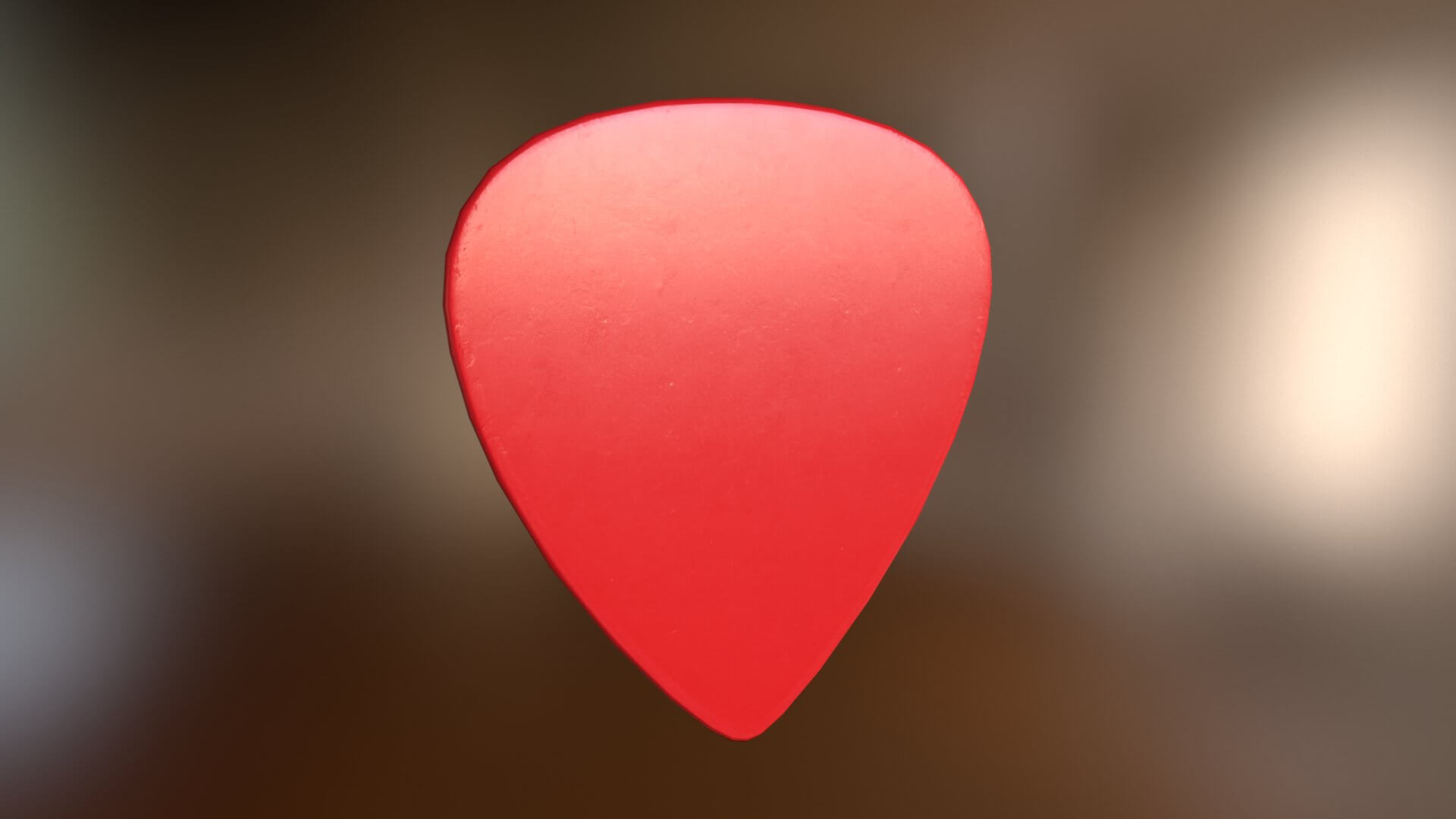 Plectrum Red - 3D Model by Grishmanovskij Anton