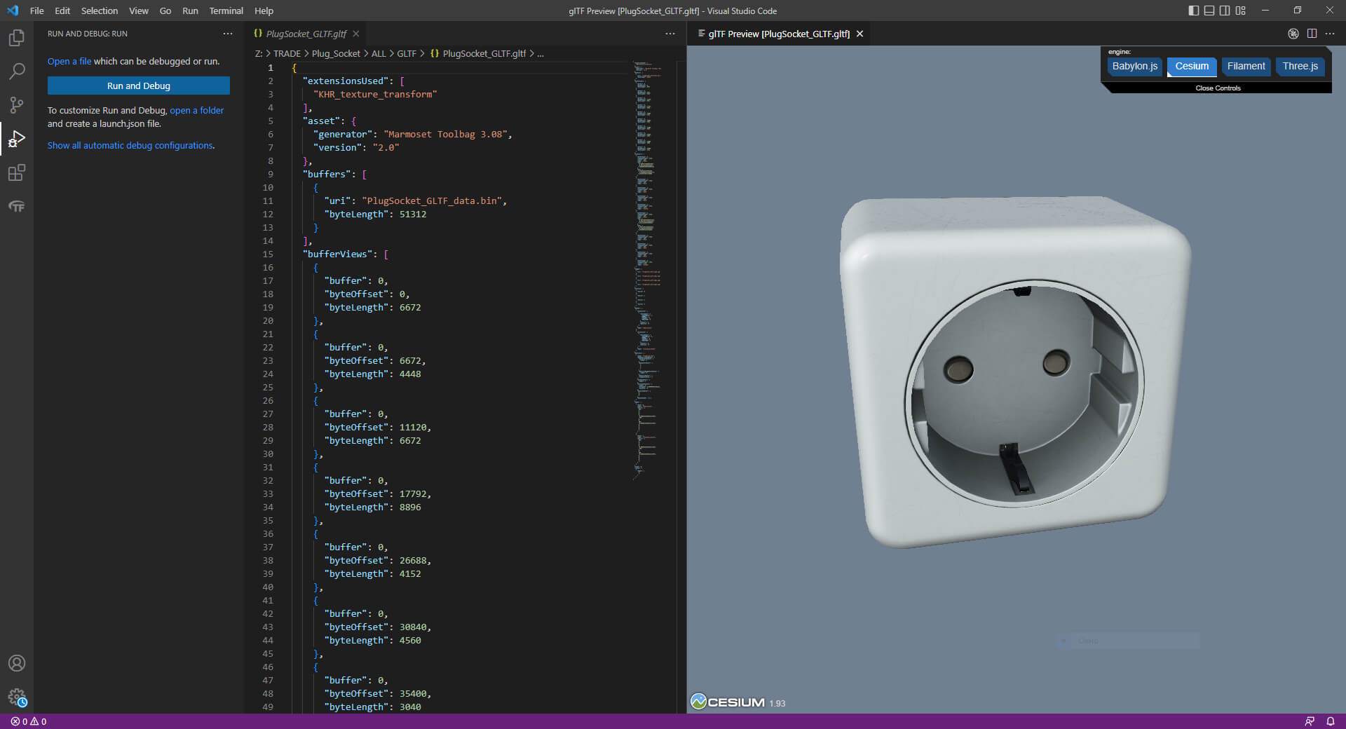 Plug Socket - 3D Model by Grishmanovskij Anton