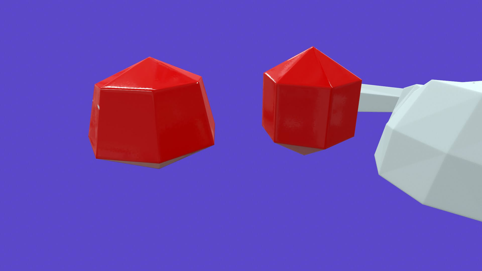 Polygonal Cartoon Skull - 3D Model by Grishmanovskij Anton