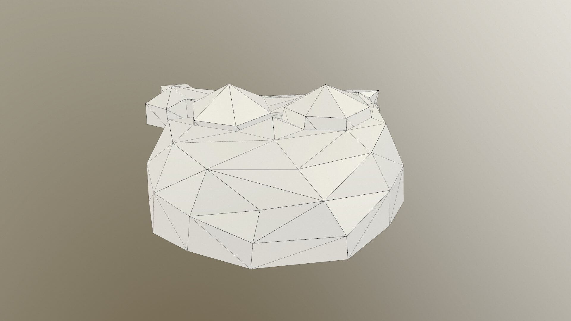 Polygonal Cartoon Skull - 3D Model by Grishmanovskij Anton