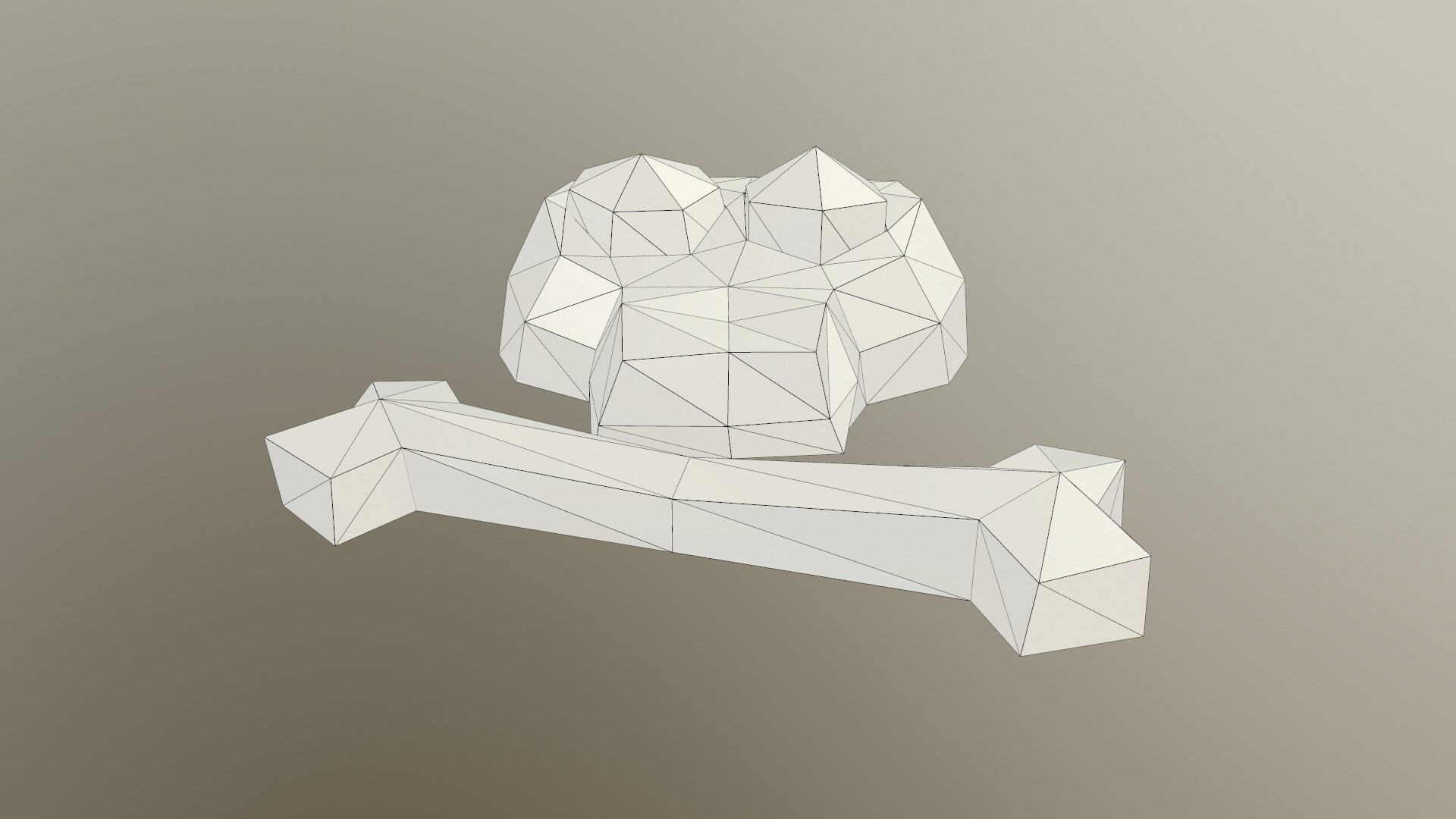 Polygonal Cartoon Skull - 3D Model by Grishmanovskij Anton