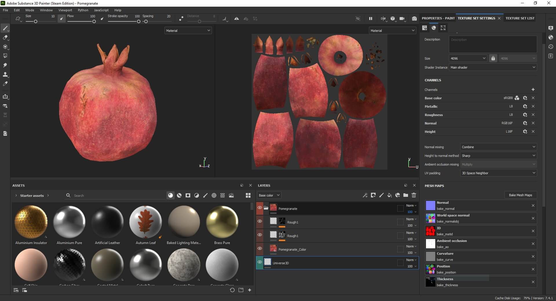 Pomegranate - 3D Model by Grishmanovskij Anton