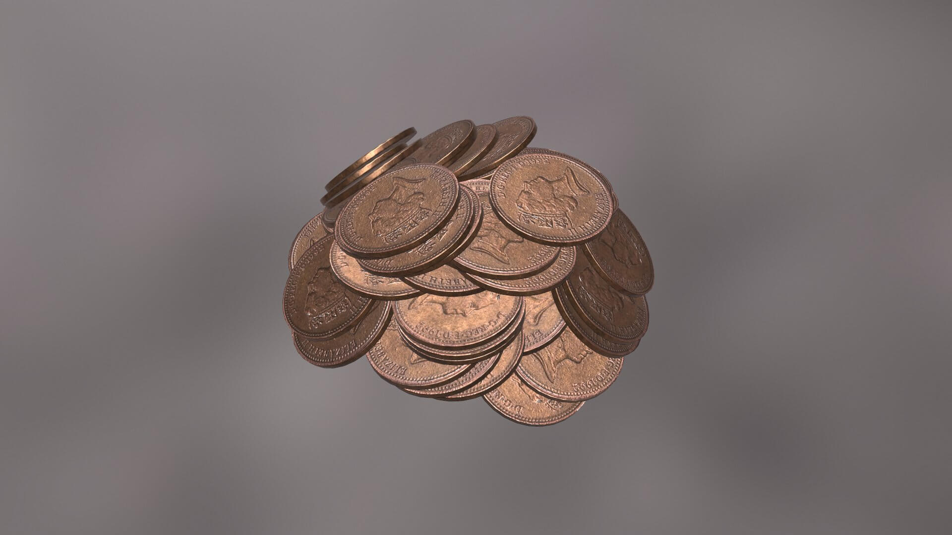 Pot With Coins - 3D Model by Grishmanovskij Anton
