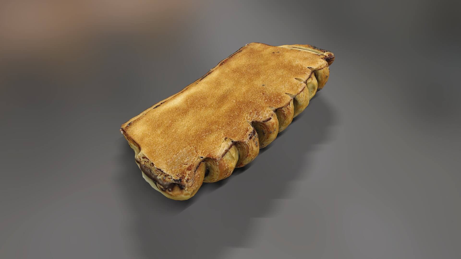 Puff Pastry Bun with Poppy - 3D Model by Grishmanovskij Anton