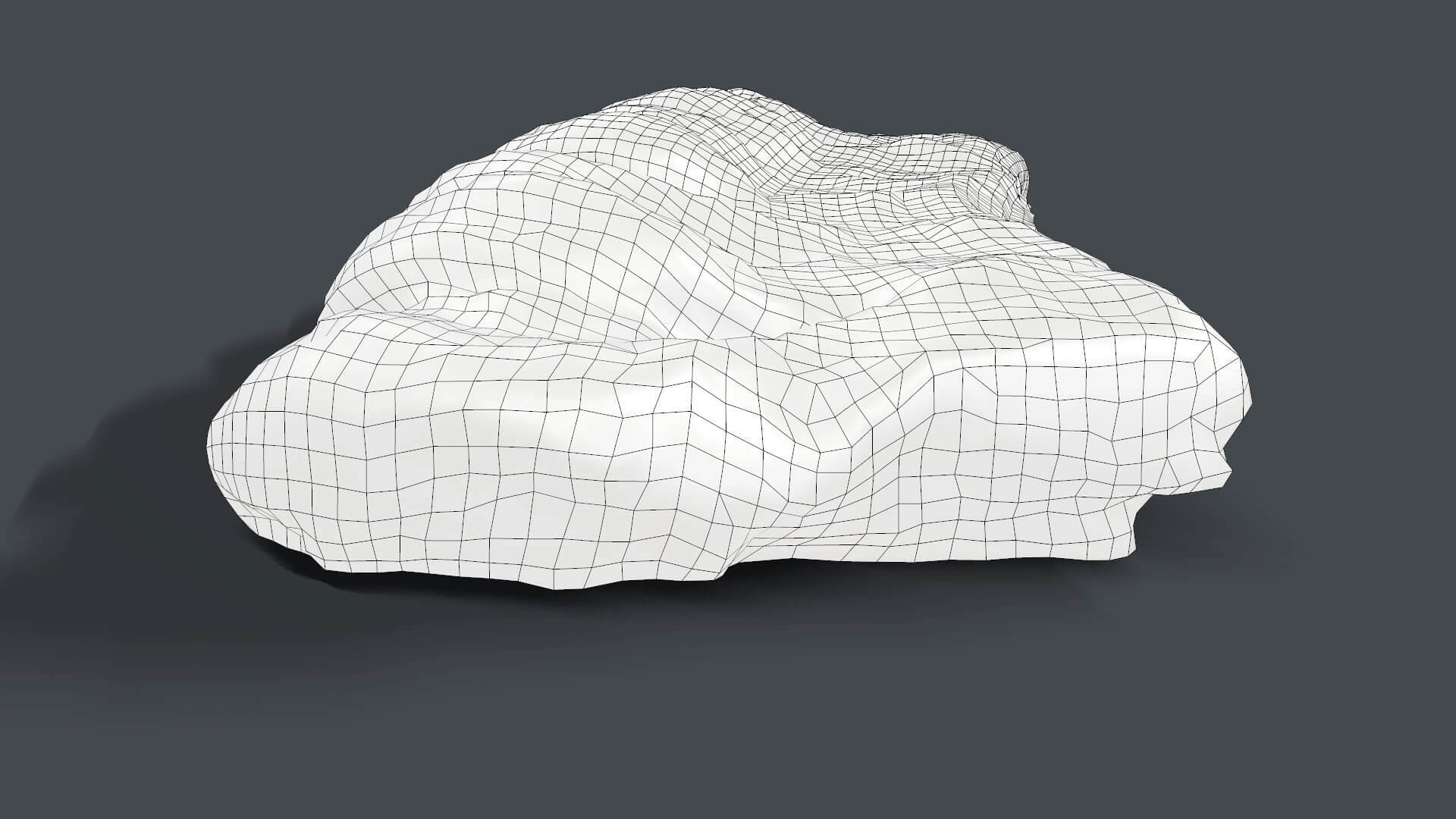 Puff Pastry Bun with Poppy - 3D Model by Grishmanovskij Anton