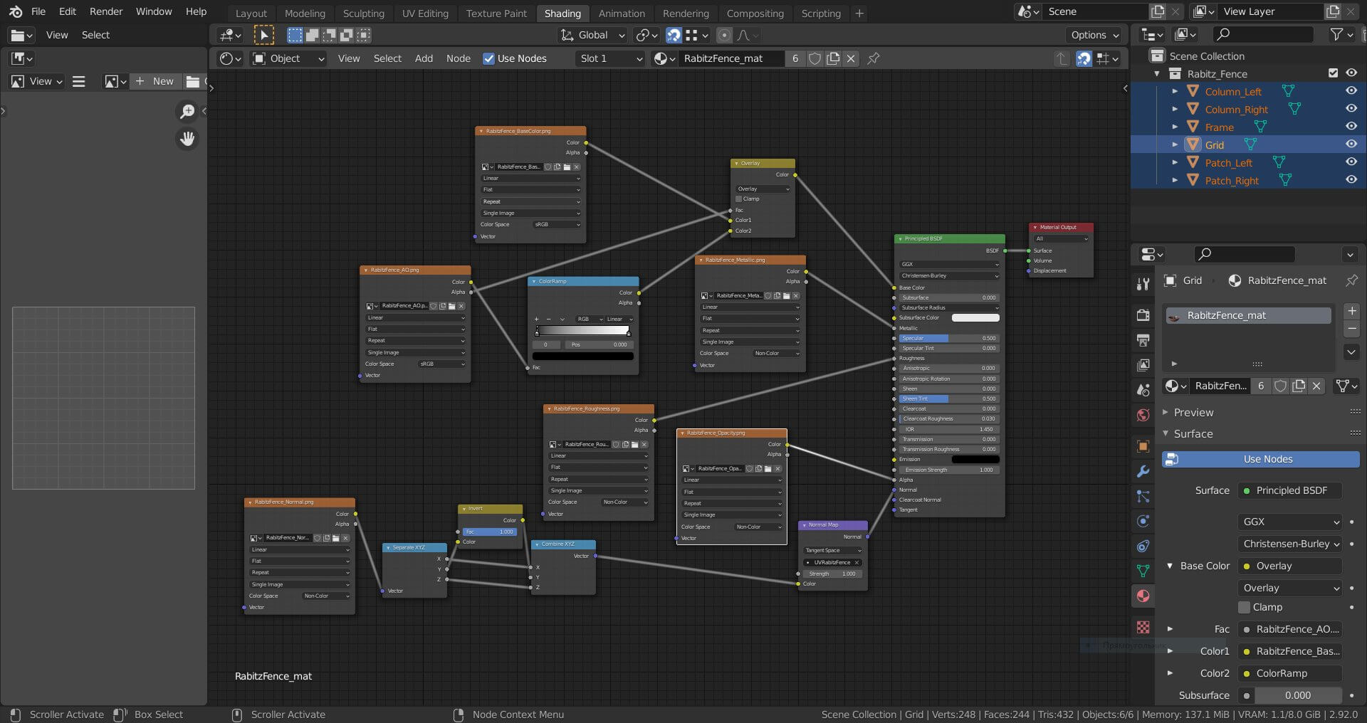 Rabitz Fence - 3D Model by Grishmanovskij Anton