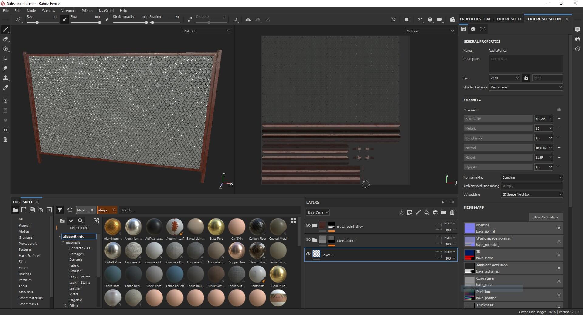 Rabitz Fence - 3D Model by Grishmanovskij Anton