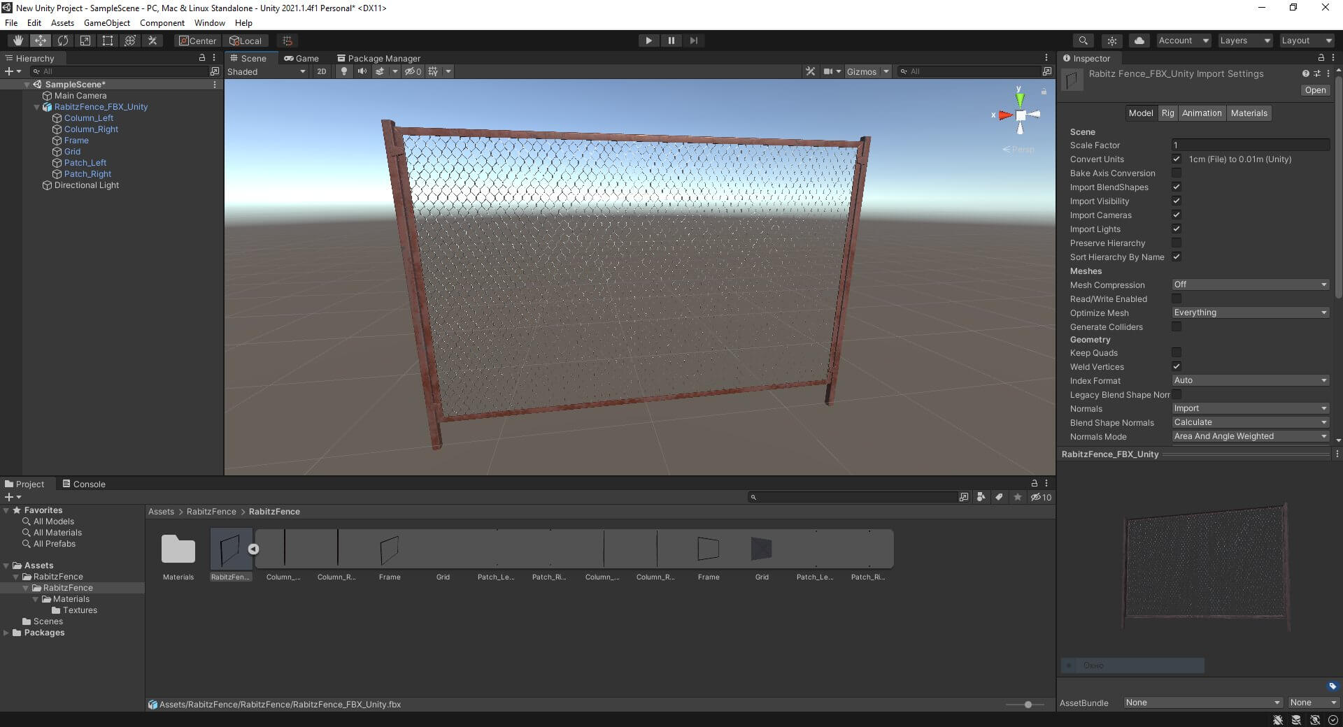 Rabitz Fence - 3D Model by Grishmanovskij Anton