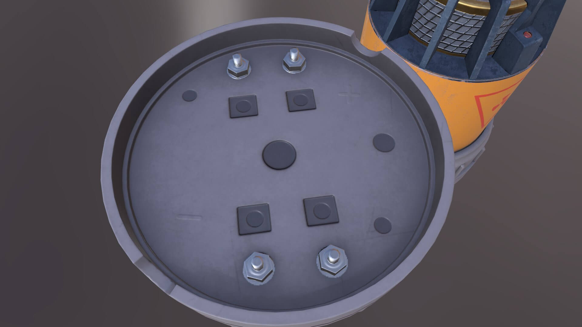 Radioisotope Smoke Detector RID-1 3D Model by Grishmanovskij Anton