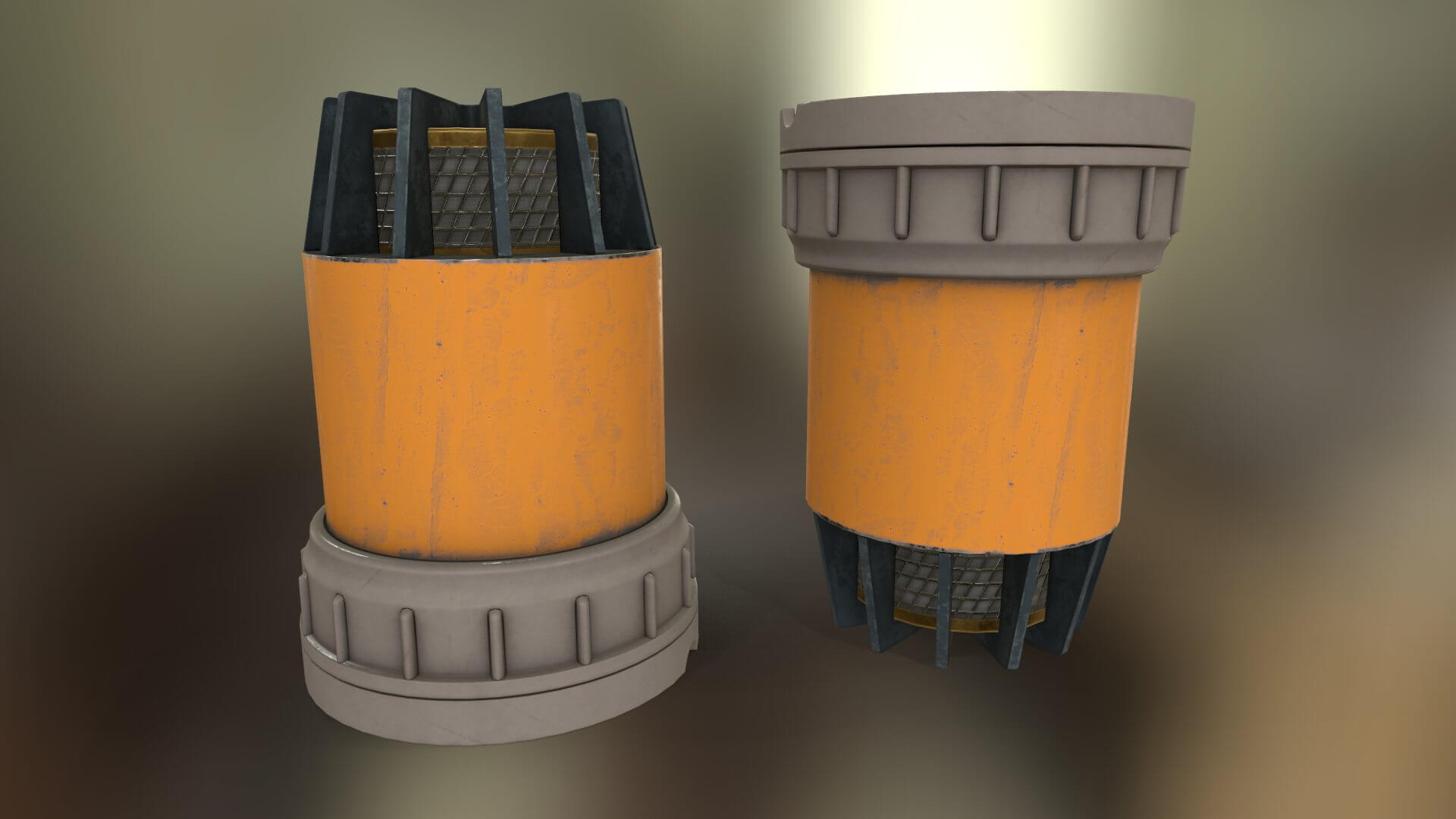 Radioisotope Smoke Detector RID-1 3D Model by Grishmanovskij Anton