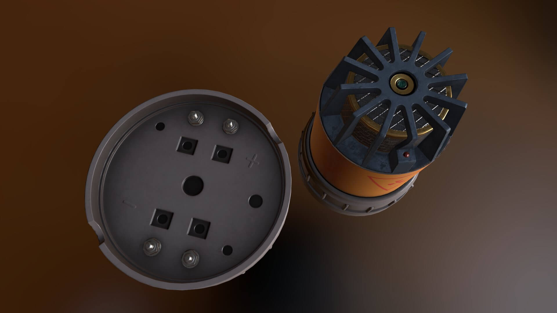 Radioisotope Smoke Detector RID-1 3D Model by Grishmanovskij Anton