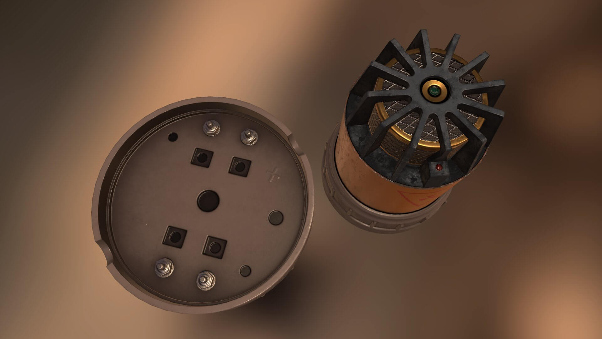 Radioisotope Smoke Detector RID-1 3D Model by Grishmanovskij Anton