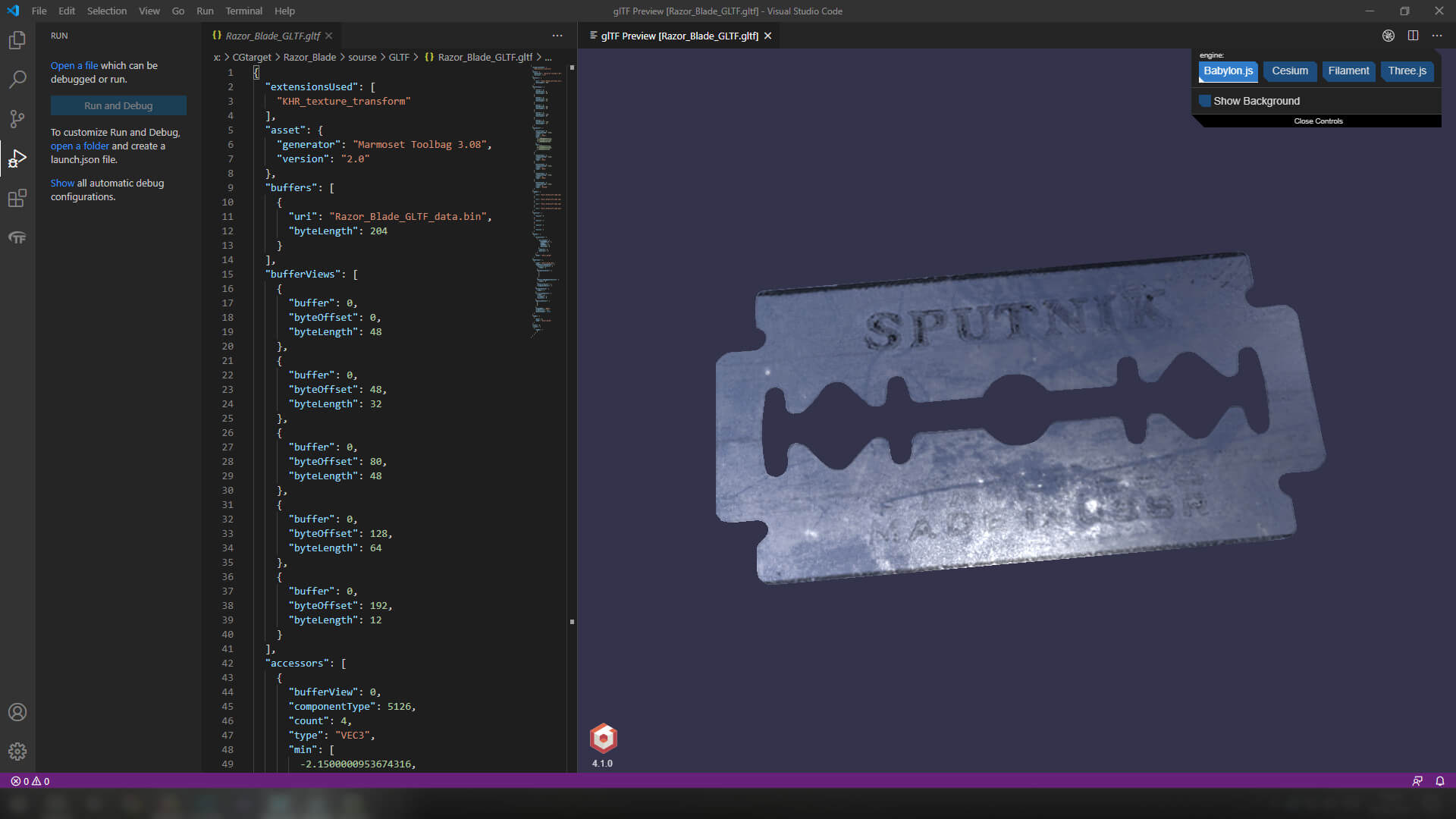 Razor Blade - 3D Model by Grishmanovskij Anton