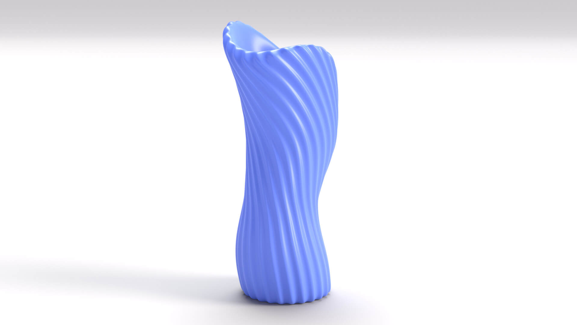Ribbed Twisted Vase - 3D Model by Grishmanovskij Anton