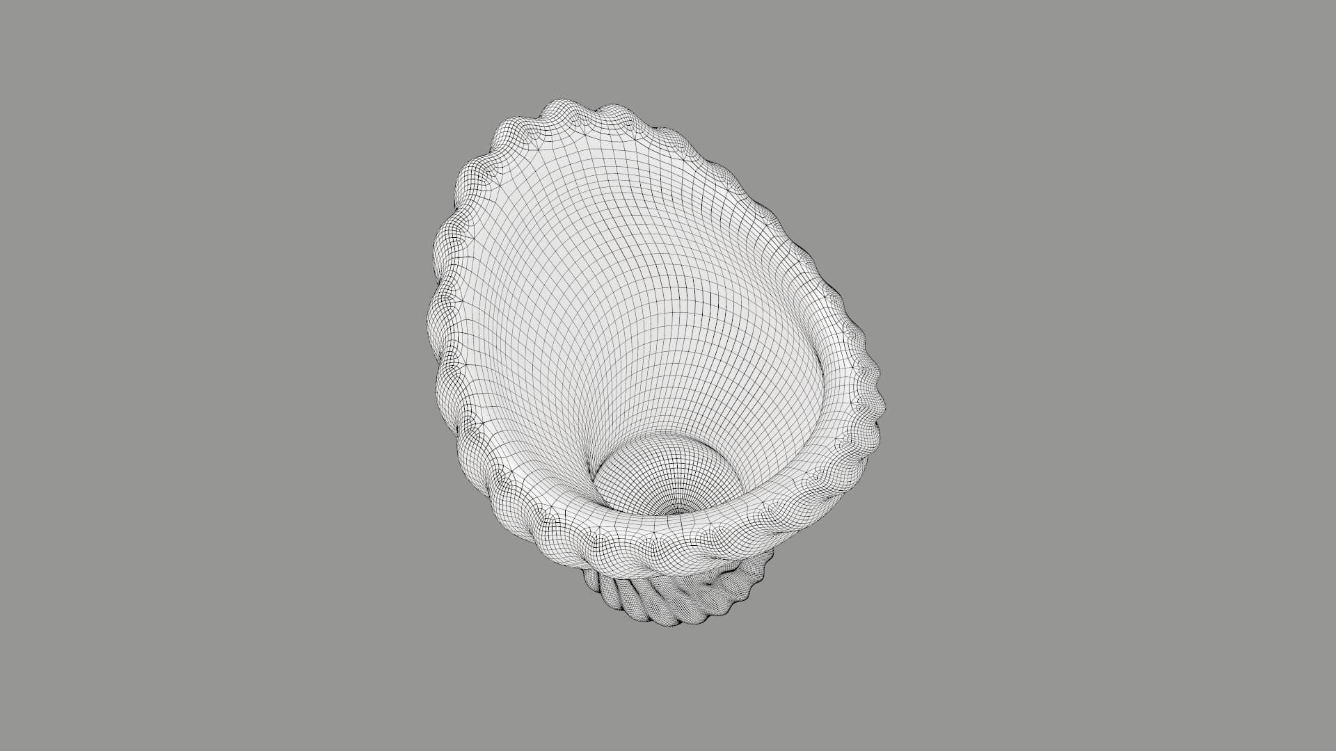 Ribbed Twisted Vase - 3D Model by Grishmanovskij Anton