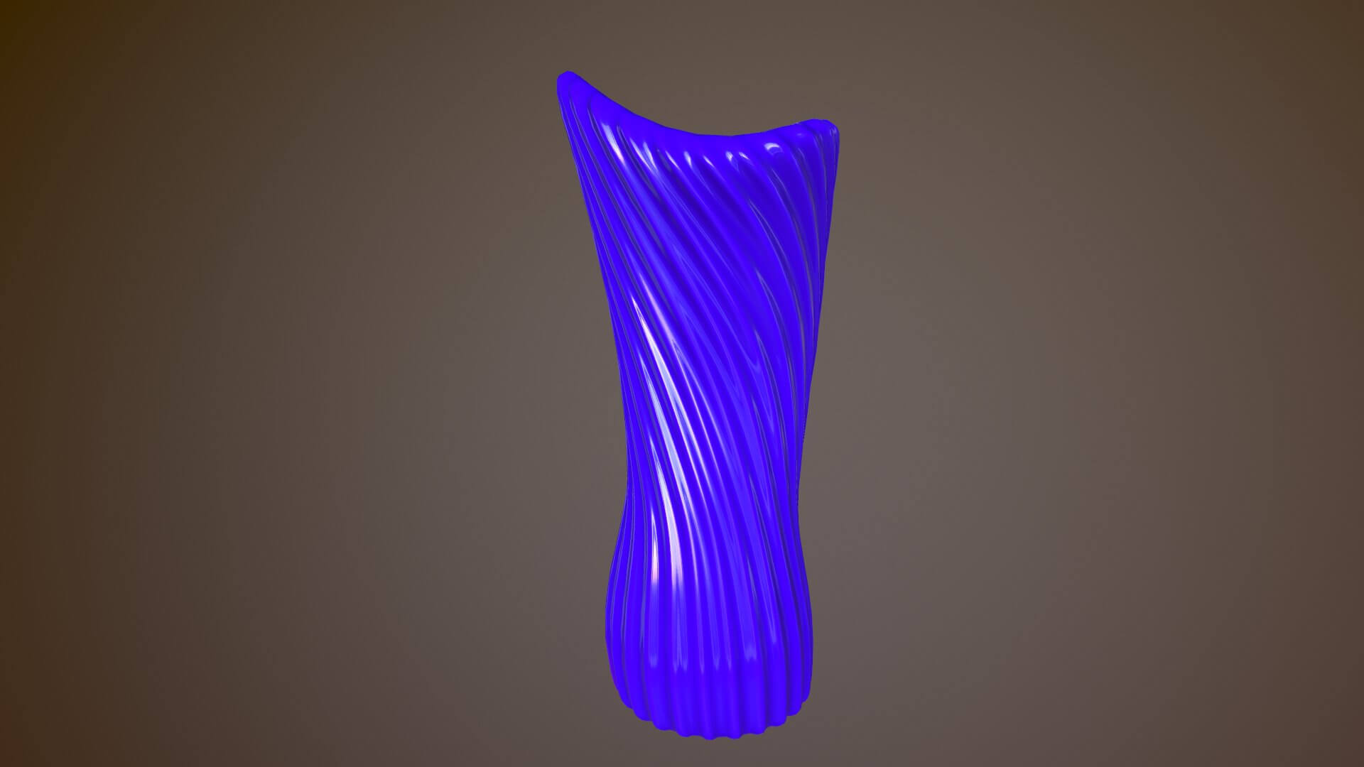 Ribbed Twisted Vase - 3D Model by Grishmanovskij Anton