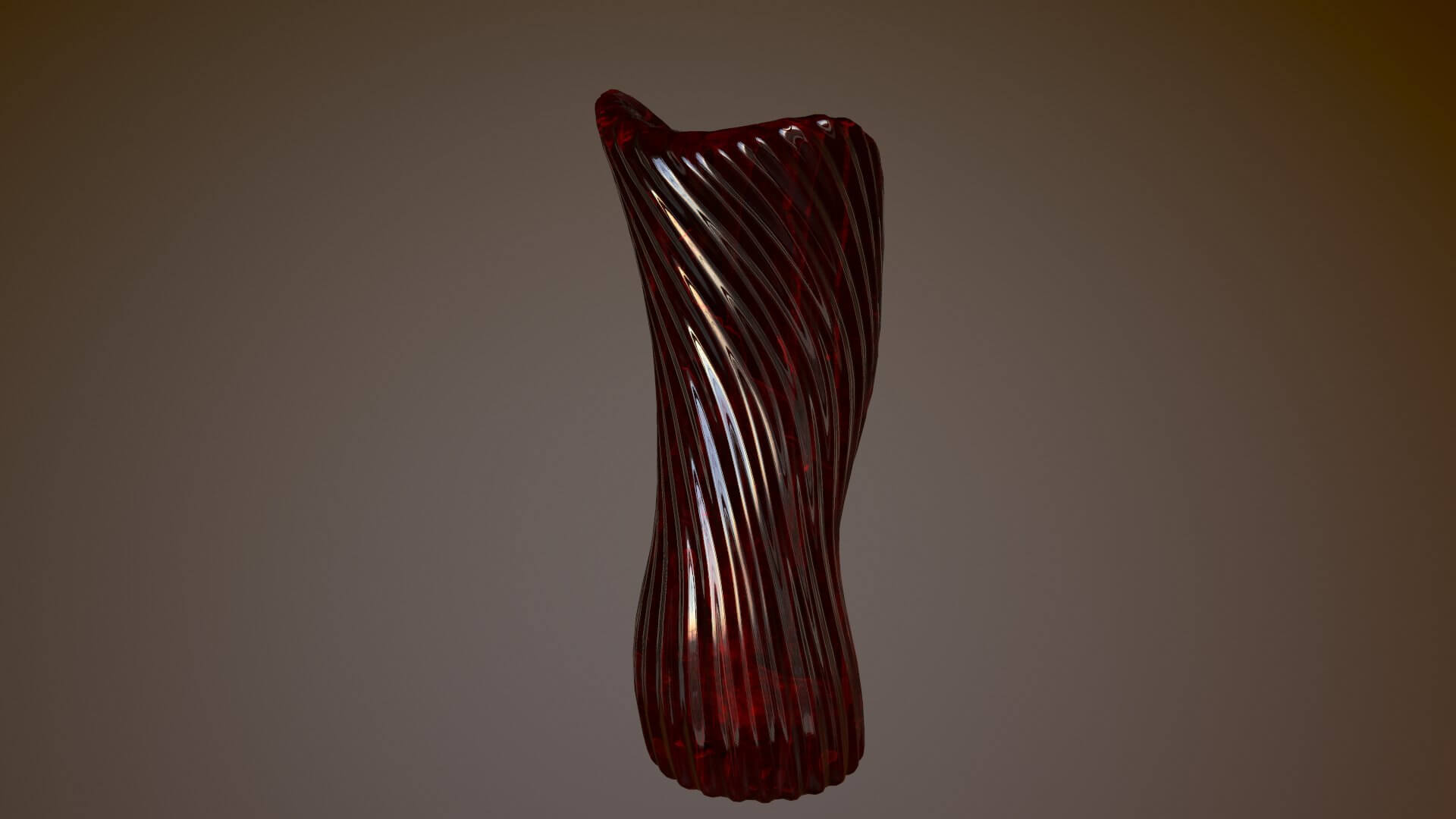 Ribbed Twisted Vase - 3D Model by Grishmanovskij Anton