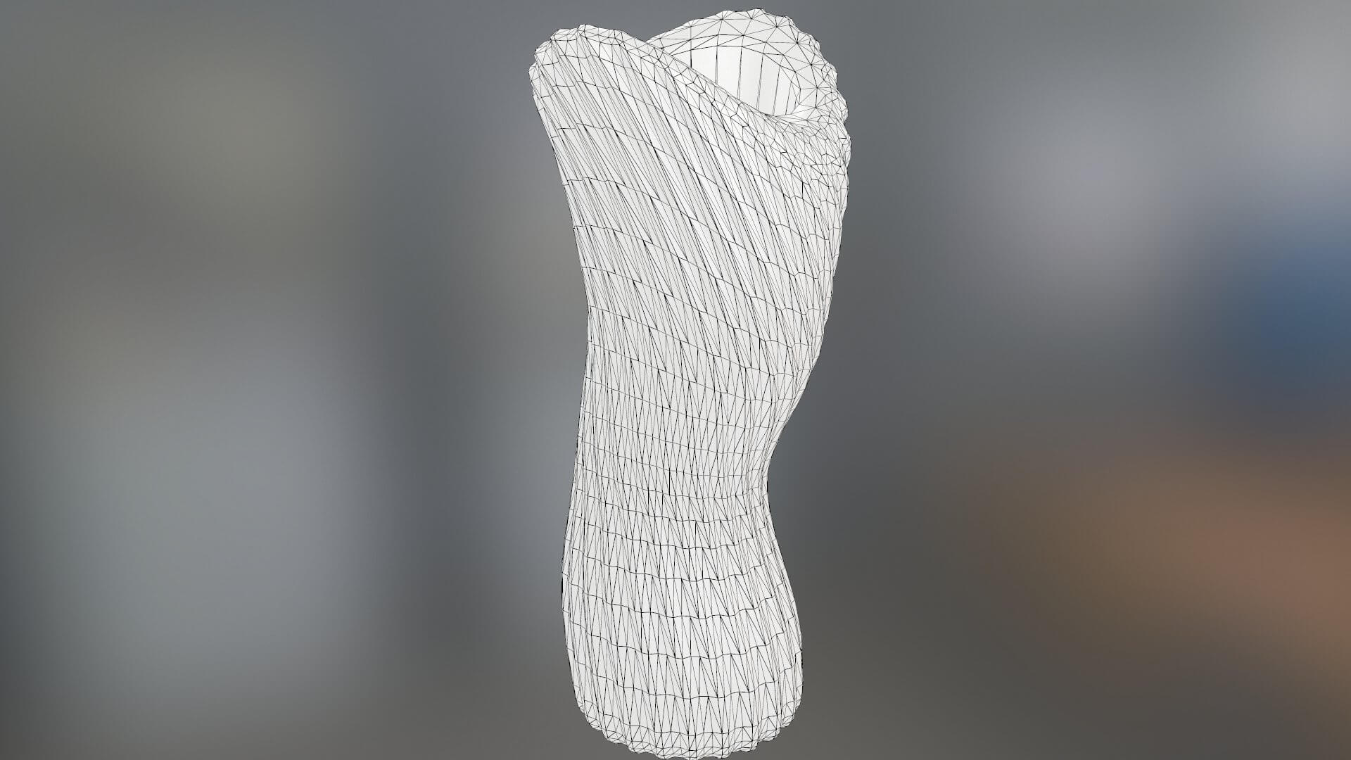 Ribbed Twisted Vase - 3D Model by Grishmanovskij Anton