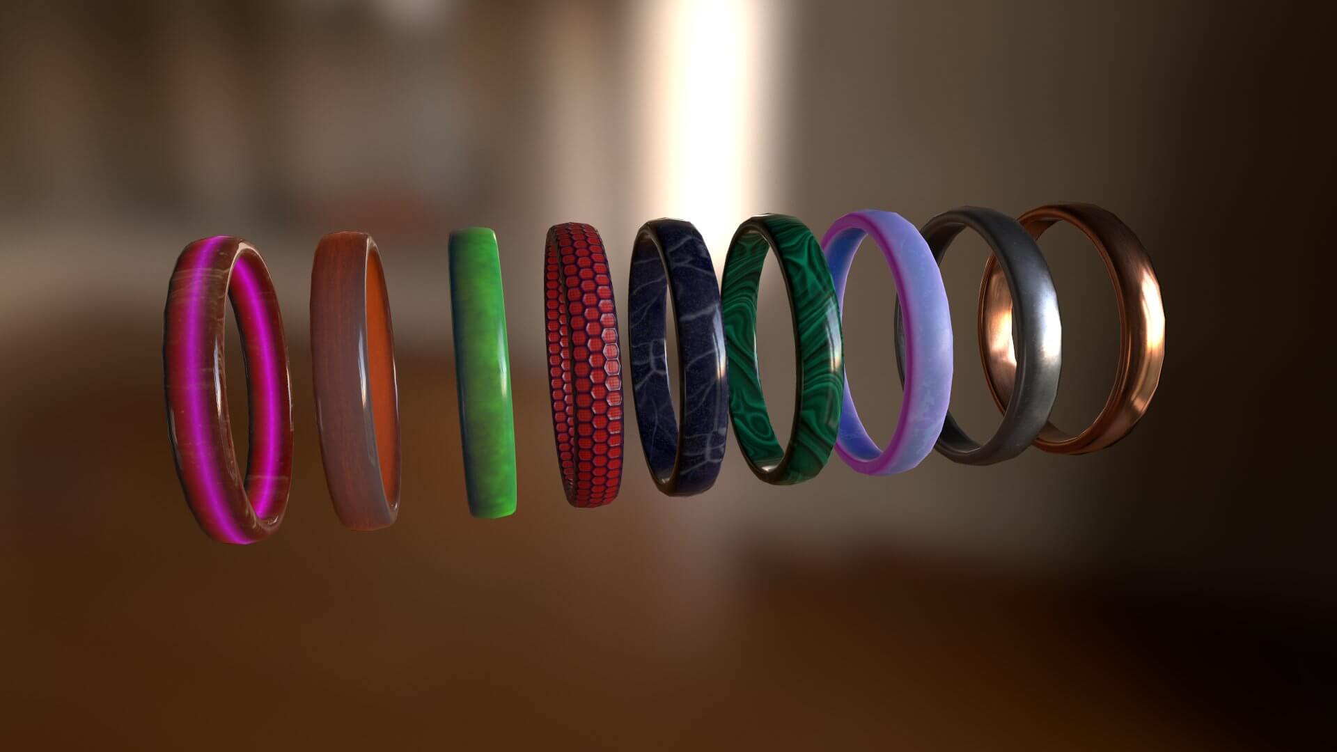 Ring Collection - 3D Model by Grishmanovskij Anton