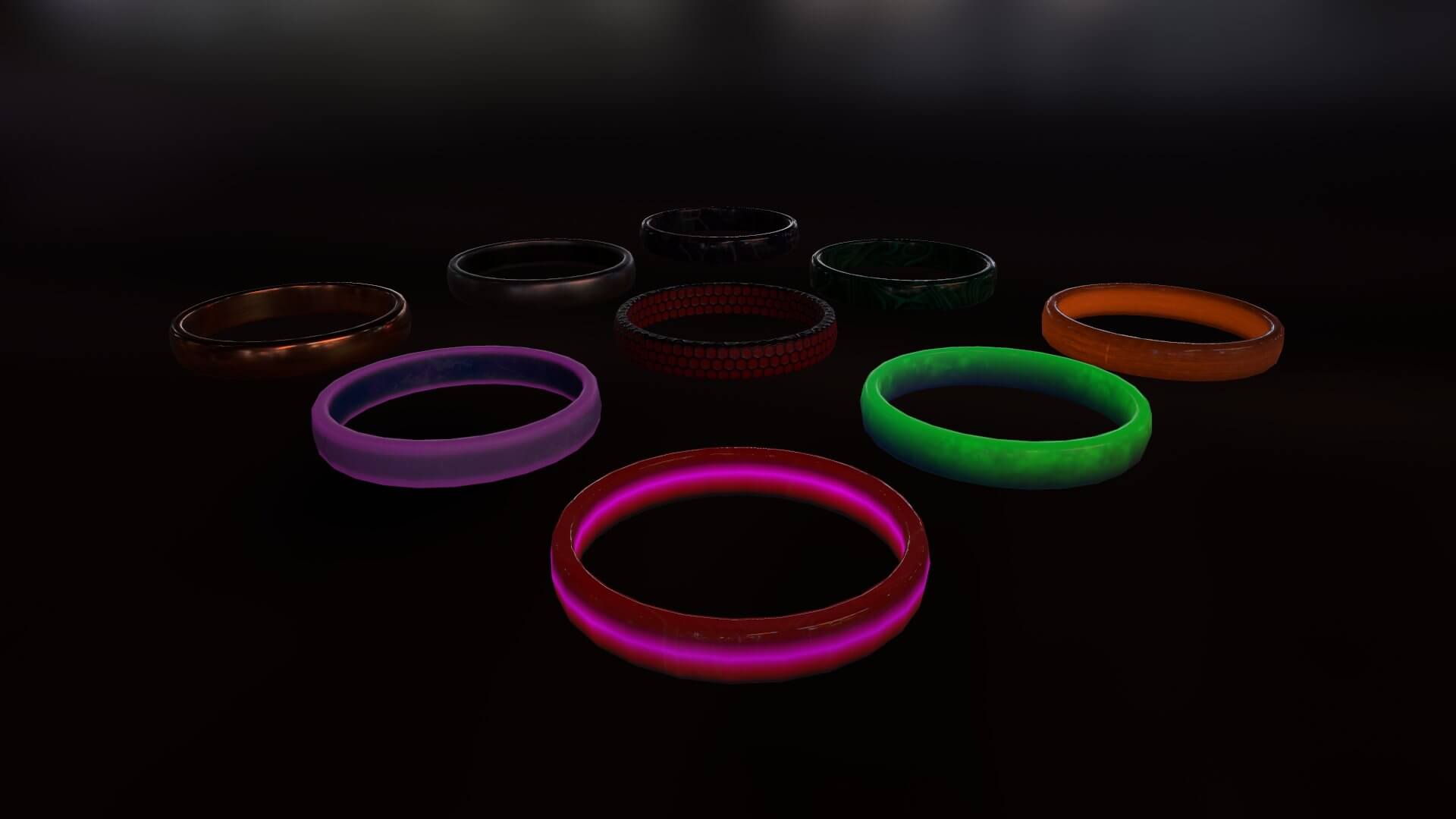 Ring Collection - 3D Model by Grishmanovskij Anton