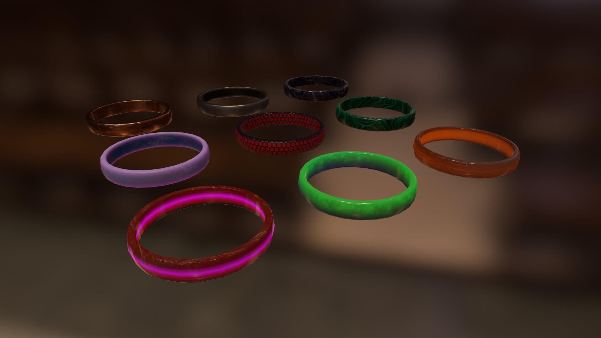 Ring Collection - 3D Model by Grishmanovskij Anton