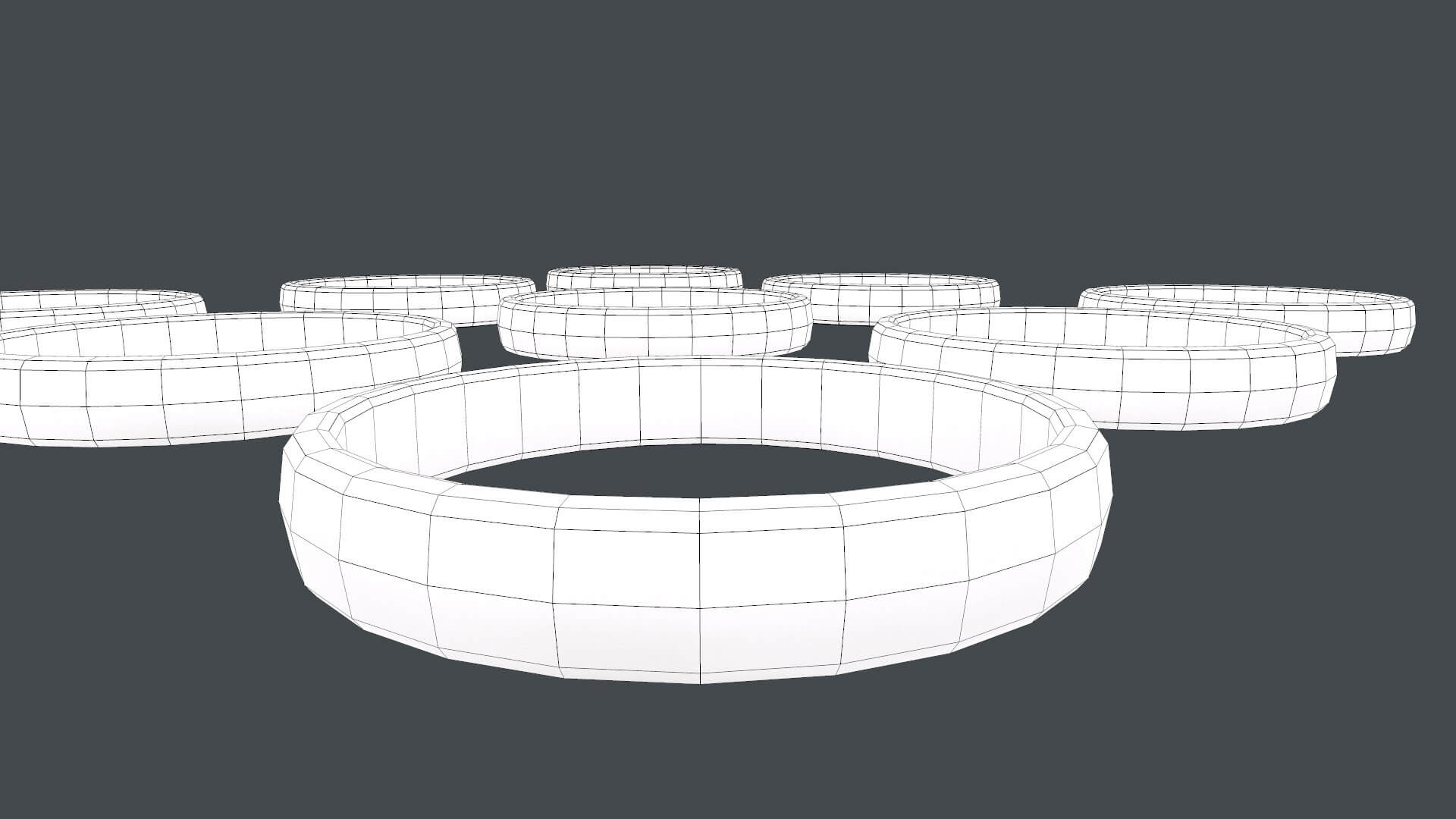 Ring Collection - 3D Model by Grishmanovskij Anton