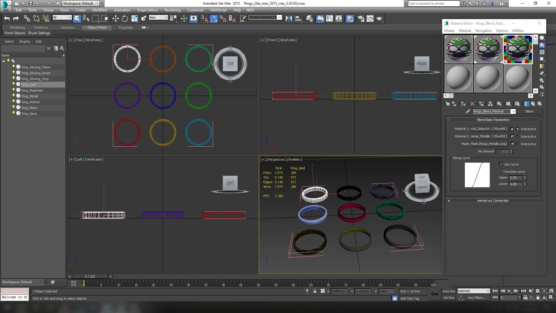 Ring Collection - 3D Model by Grishmanovskij Anton