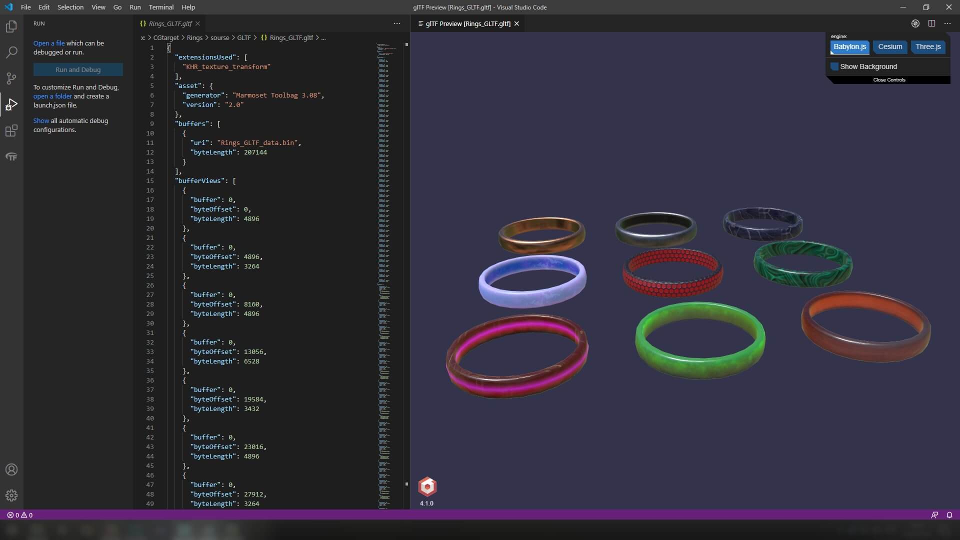 Ring Collection - 3D Model by Grishmanovskij Anton