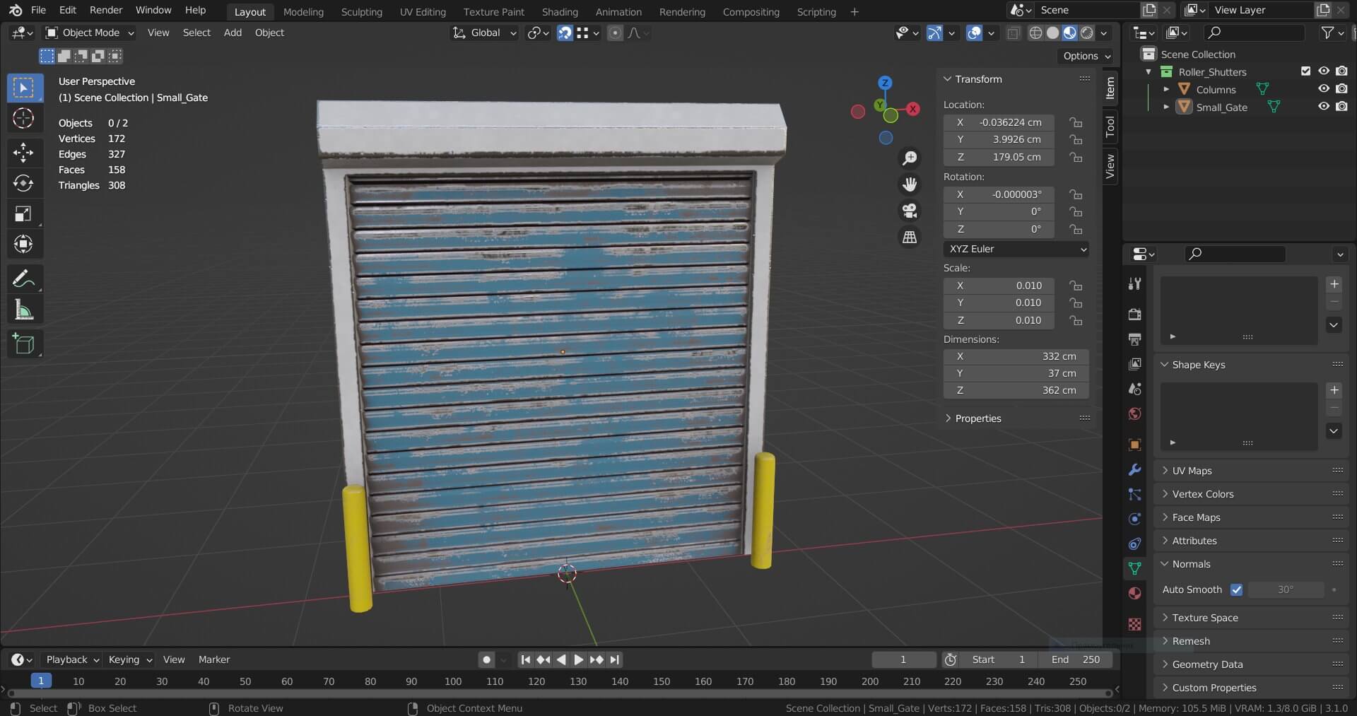 Roller Shutters - 3D Model by Grishmanovskij Anton