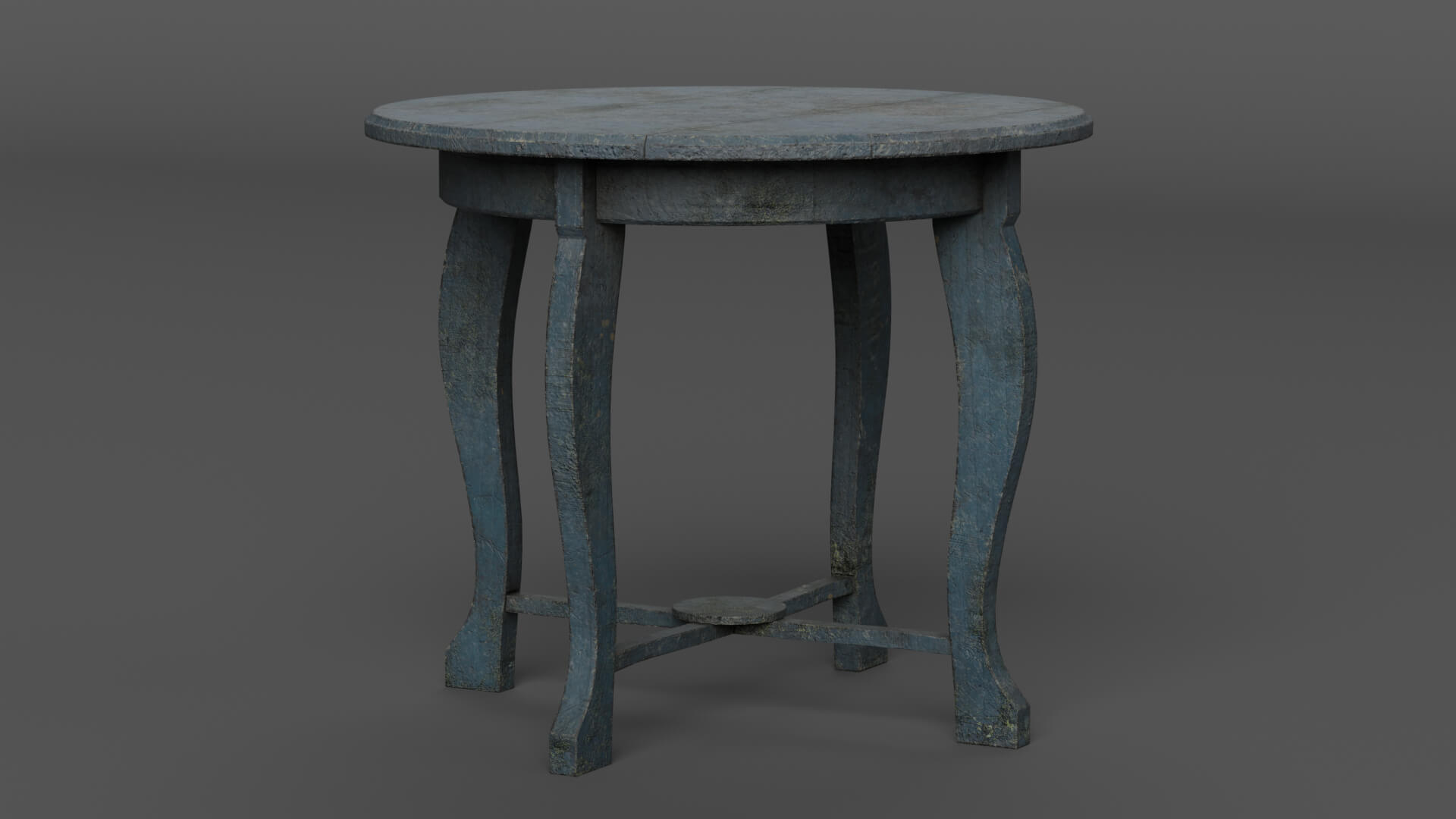 Old Round Table - 3D Model by Grishmanovskij Anton