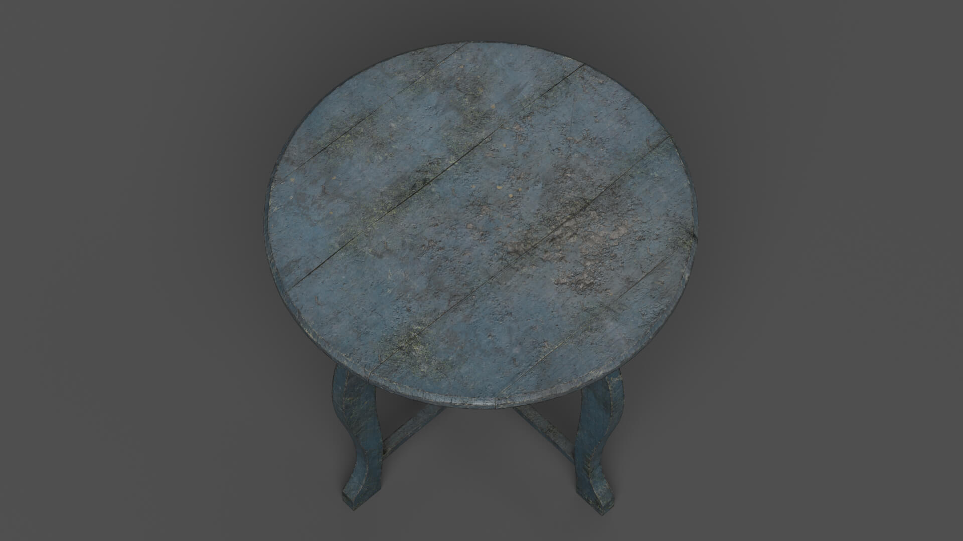 Old Round Table - 3D Model by Grishmanovskij Anton