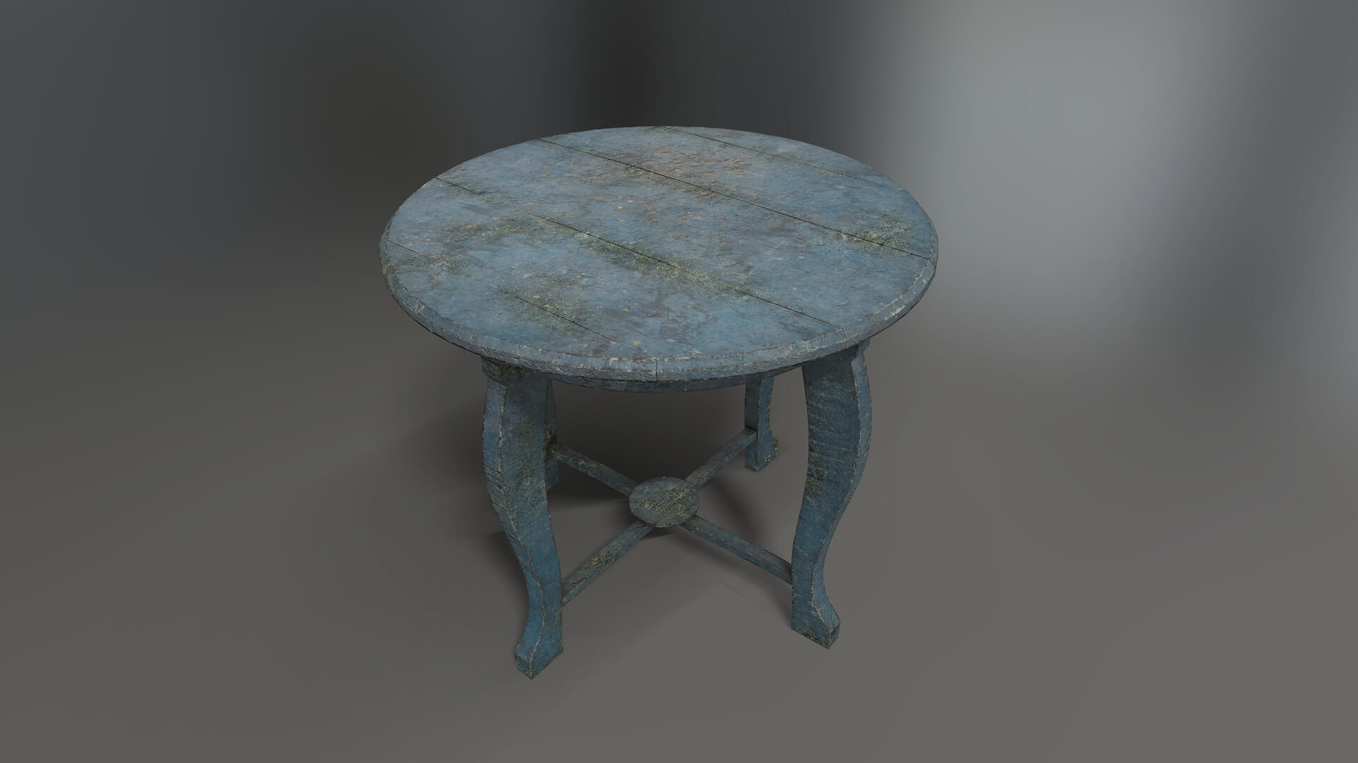 Old Round Table - 3D Model by Grishmanovskij Anton