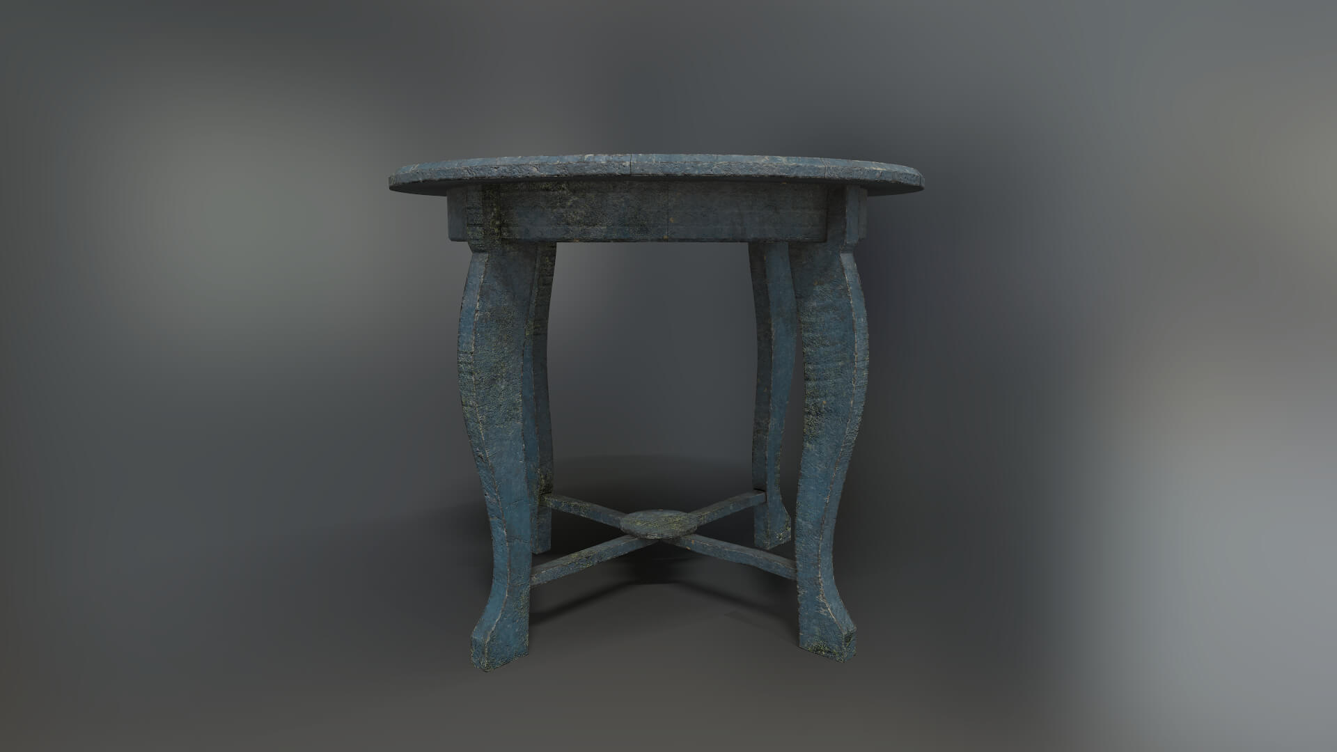 Old Round Table - 3D Model by Grishmanovskij Anton