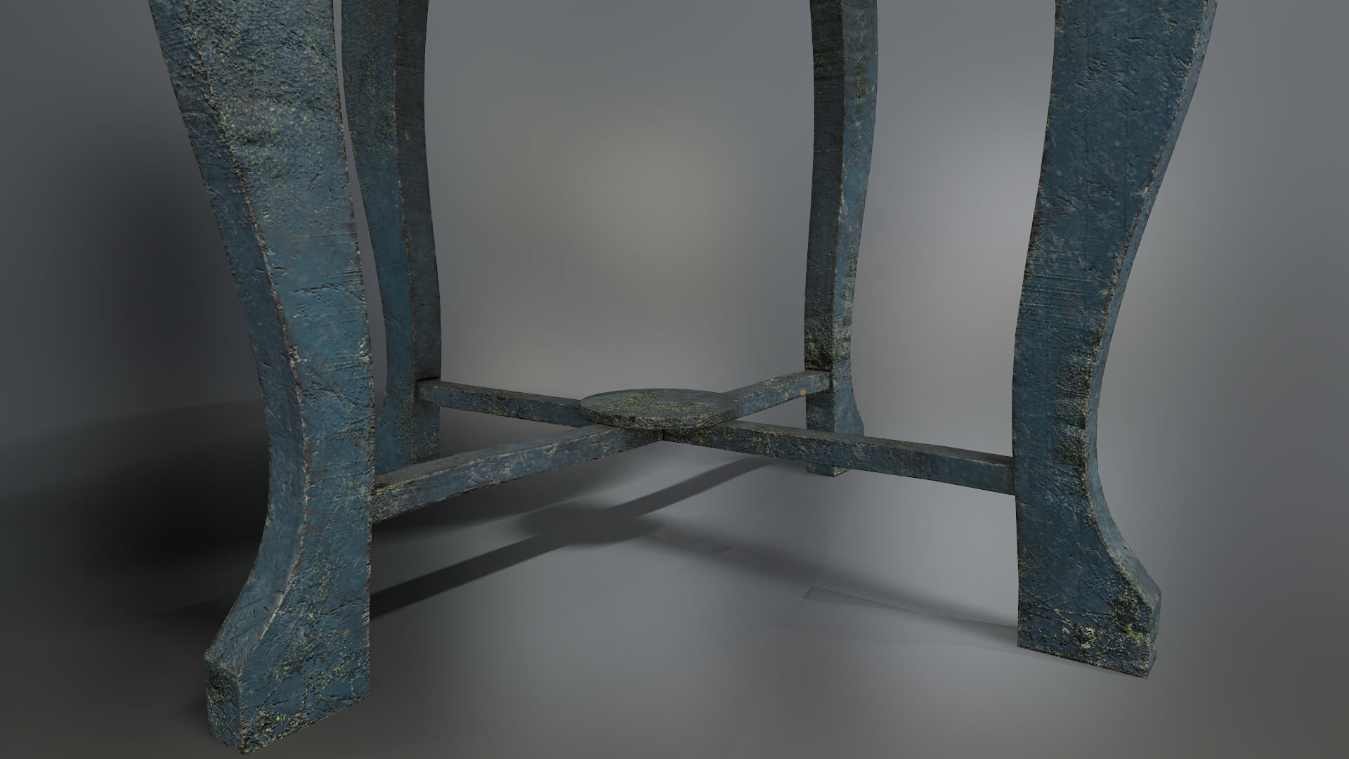 Old Round Table - 3D Model by Grishmanovskij Anton