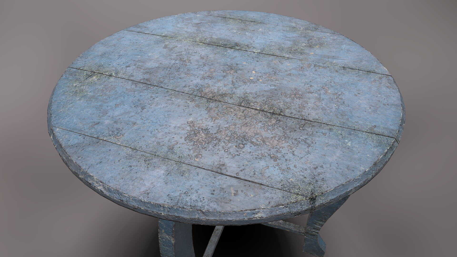 Old Round Table - 3D Model by Grishmanovskij Anton