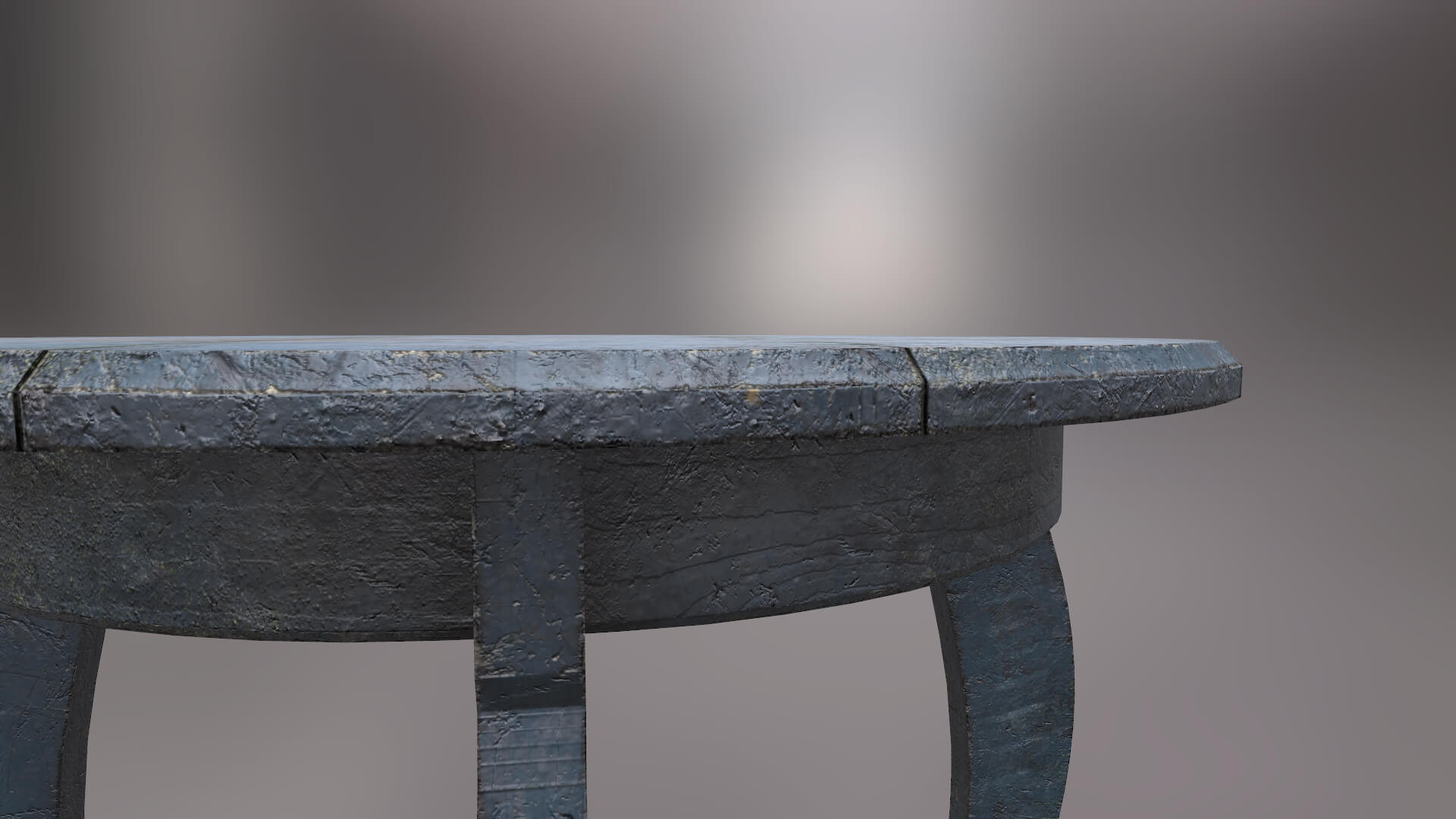 Old Round Table - 3D Model by Grishmanovskij Anton