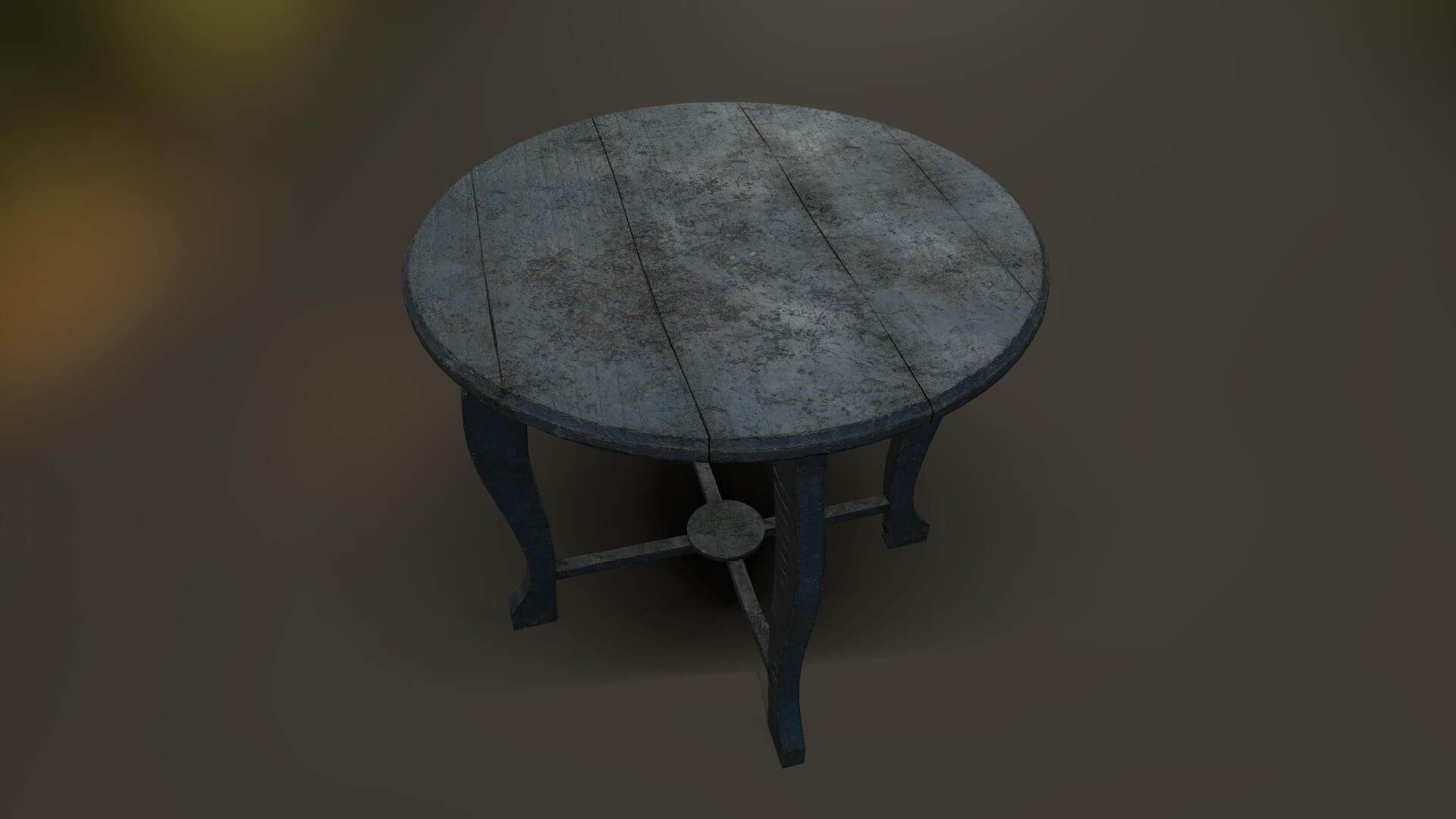 Old Round Table - 3D Model by Grishmanovskij Anton