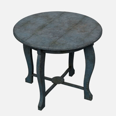 Old Round Table - 3D Model by Grishmanovskij Anton