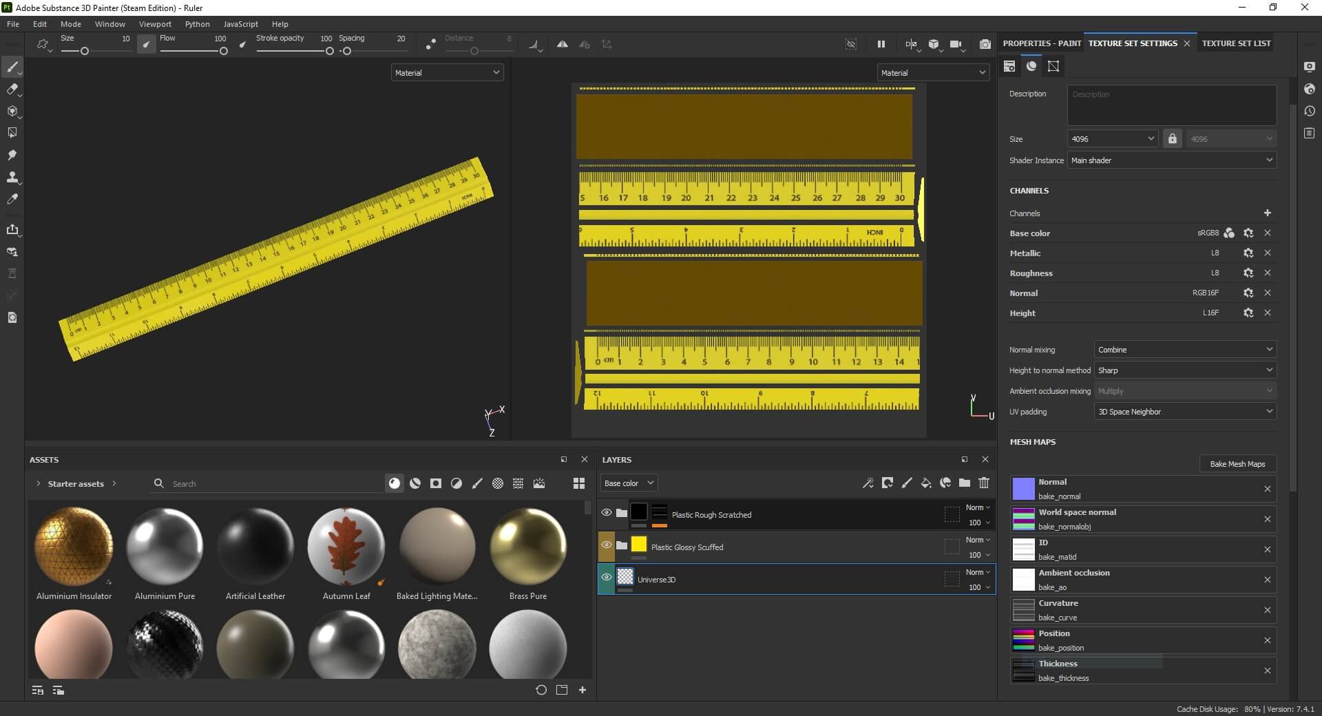 Ruler - 3D Model by Grishmanovskij Anton