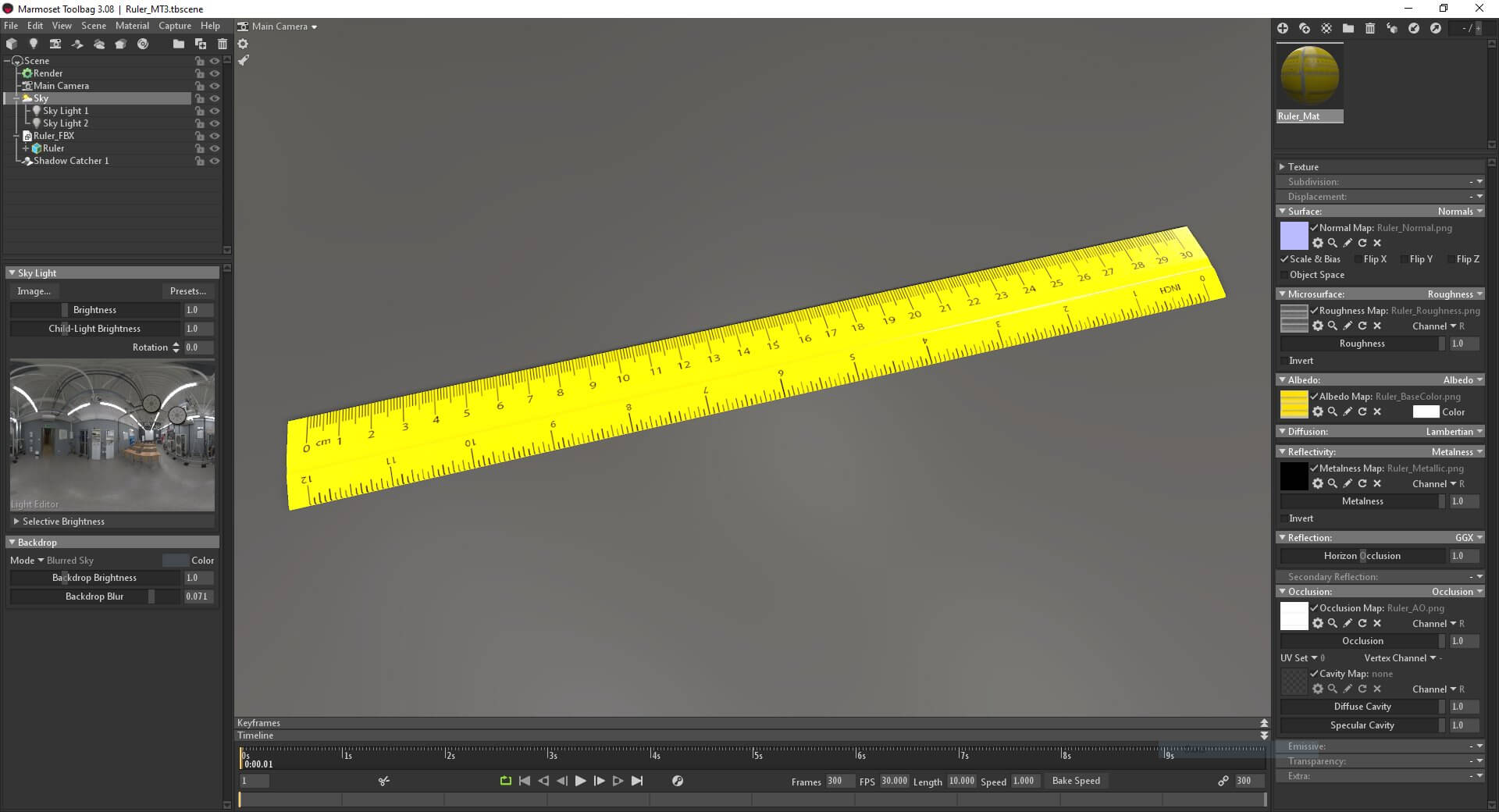 Ruler - 3D Model by Grishmanovskij Anton
