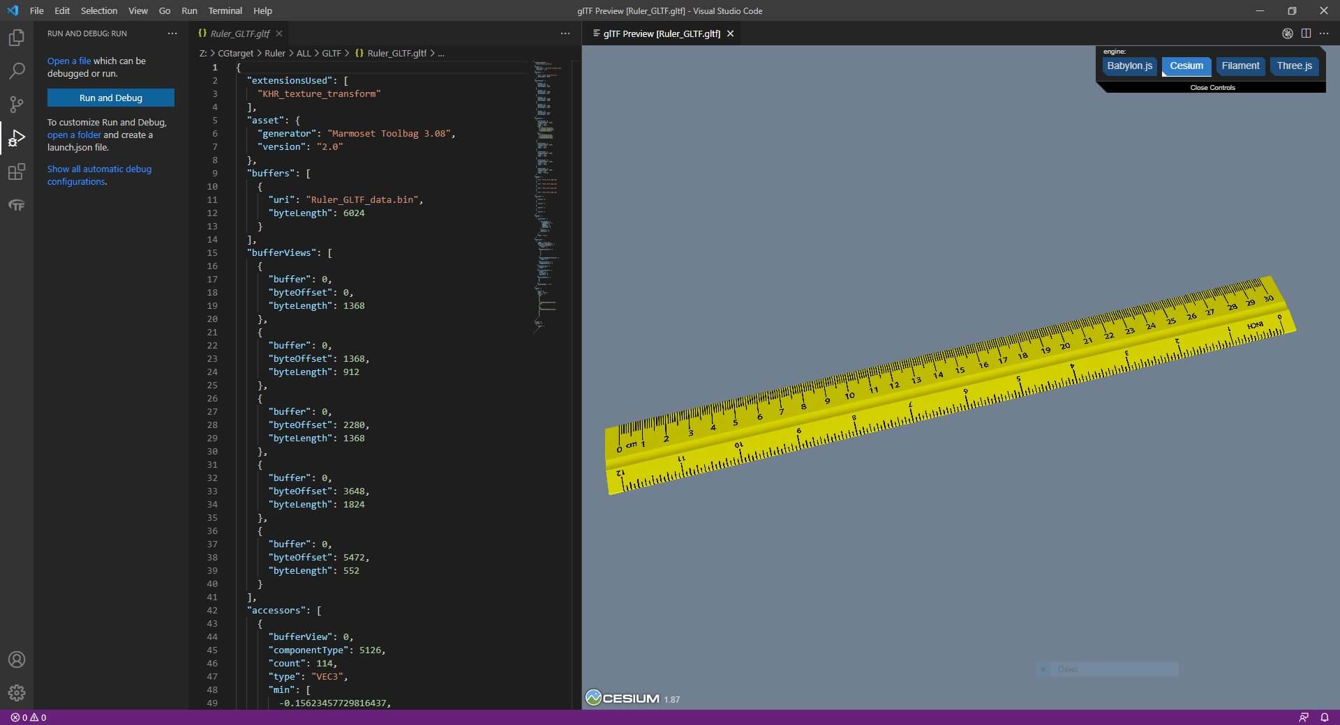 Ruler - 3D Model by Grishmanovskij Anton
