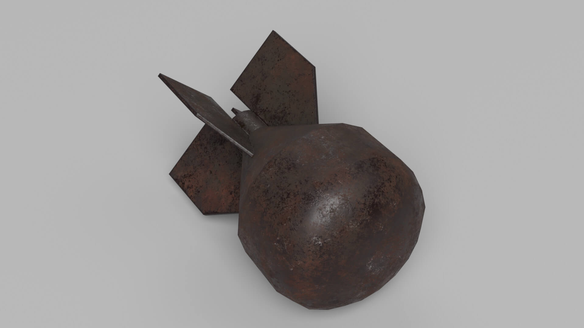 Rusty Bomb - 3D Model by Grishmanovskij Anton